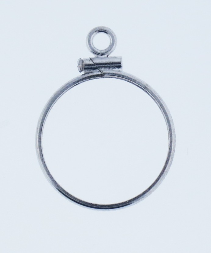 Sterling Silver 18mm Coin Bezel Frame Mount for Dime Coin | Coin ...