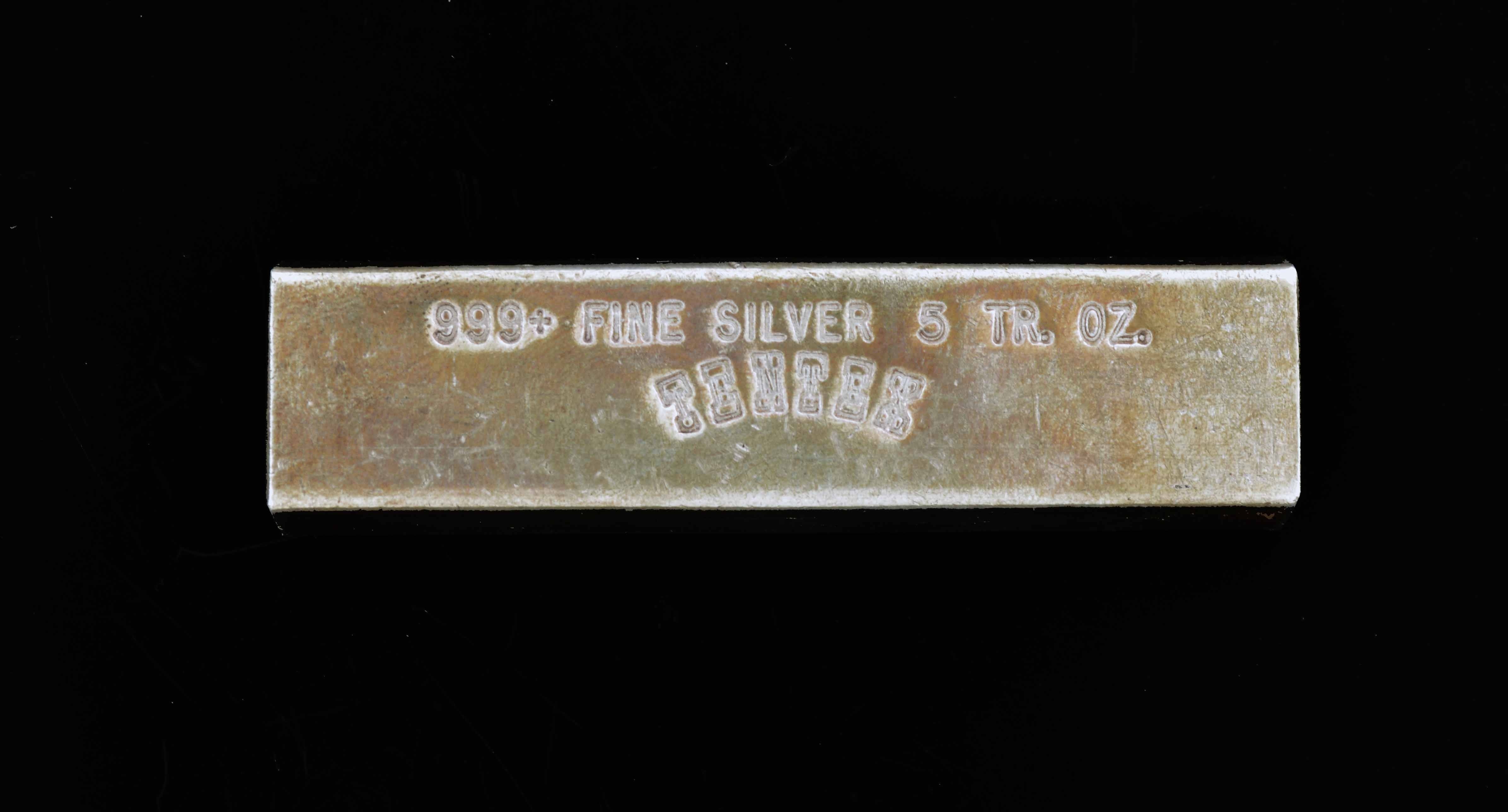 Vintage TENTEX Sunshine Mint 5 oz .999+ Fine Silver Kit Kat Bar Ingot ...