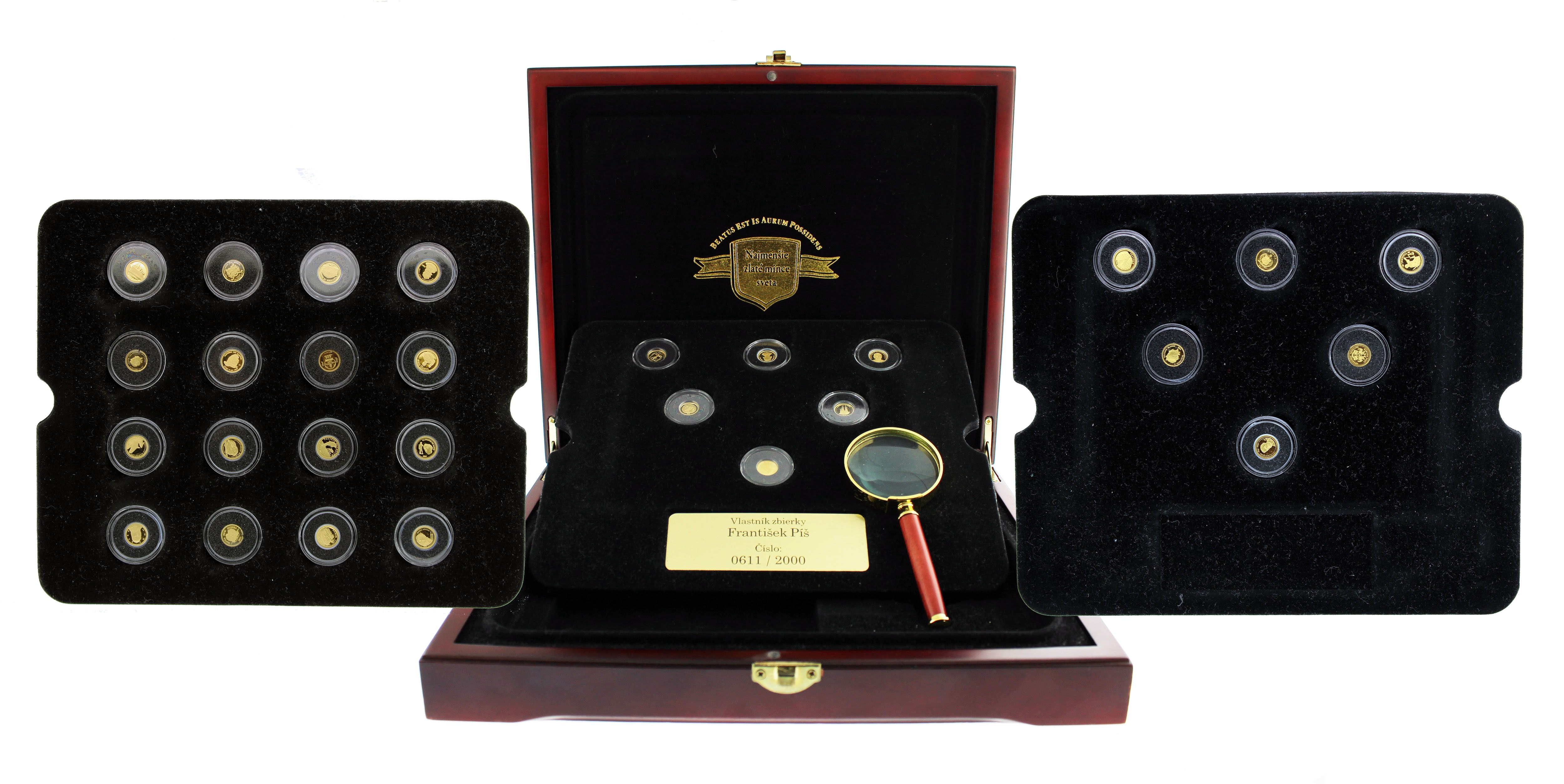 Set Of 28 Various Countries Proof Commemorative 0.5gram .999 Fine Gold ...