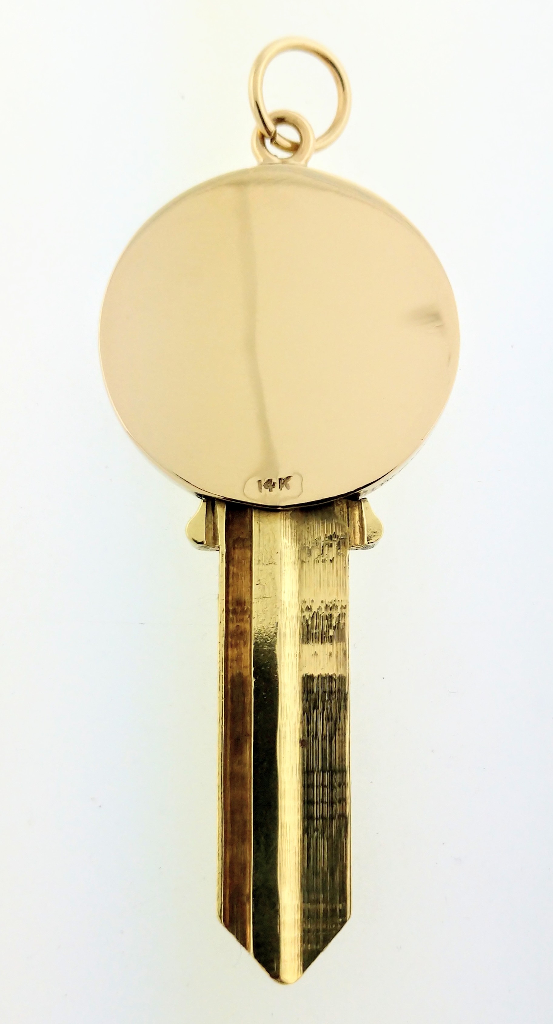 Vintage Tiffany & Co 14k Yellow Gold Key Holder Charm Enhancer Pendant ...