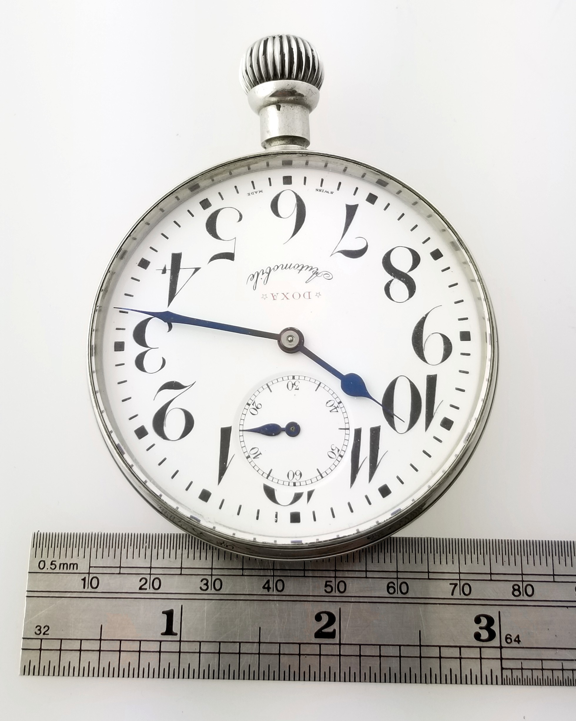 Doxa 8 day Automobile Watch Clock Immaculate original dial Works | Coin ...