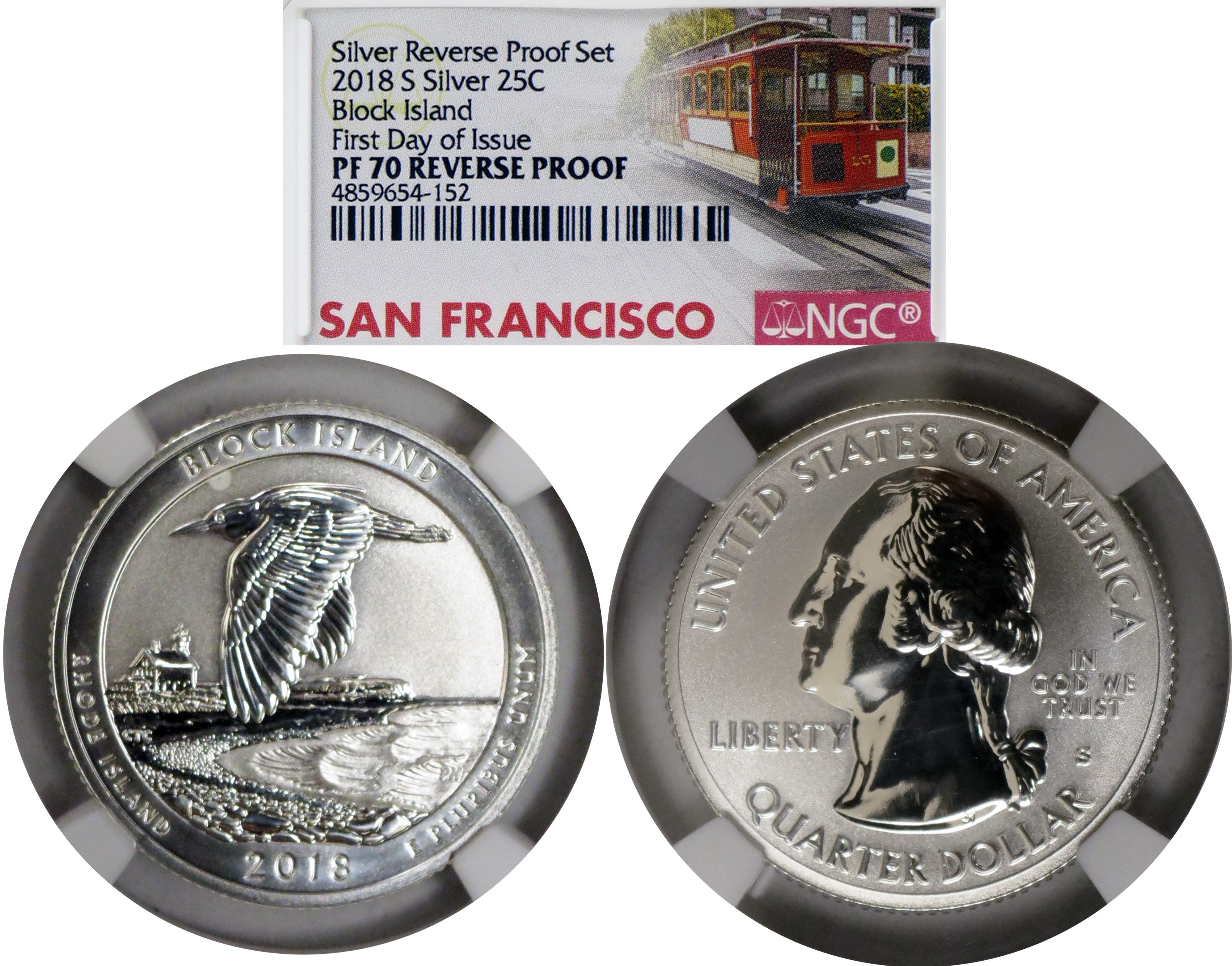 2018 S San Francisco Mint Silver Reverse Proof Set NGC PF70 FDOI | Coin Exchange NY