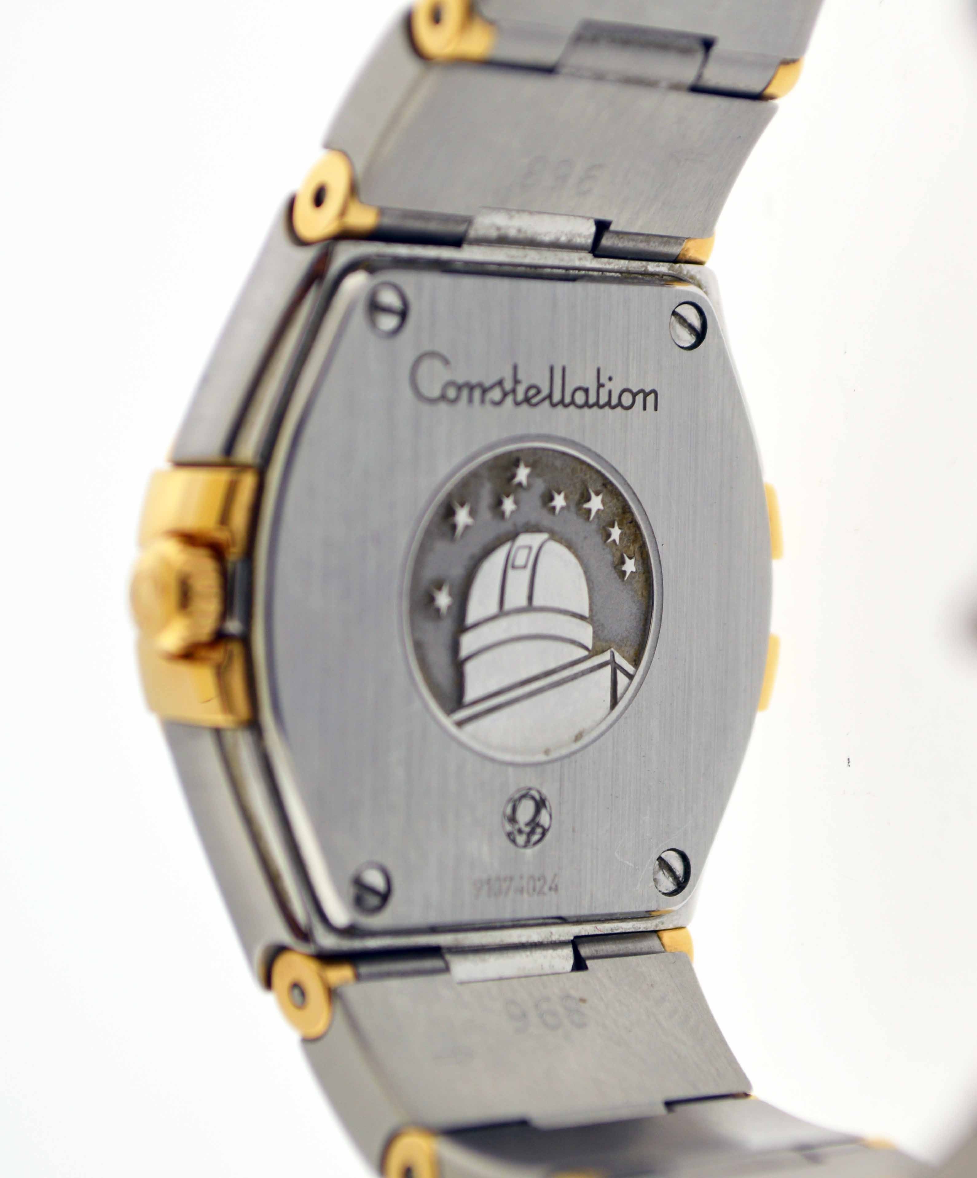 Omega Constellation 24mm 18k Rose Gold Steel Quartz Watch 123.25.24.60 ...