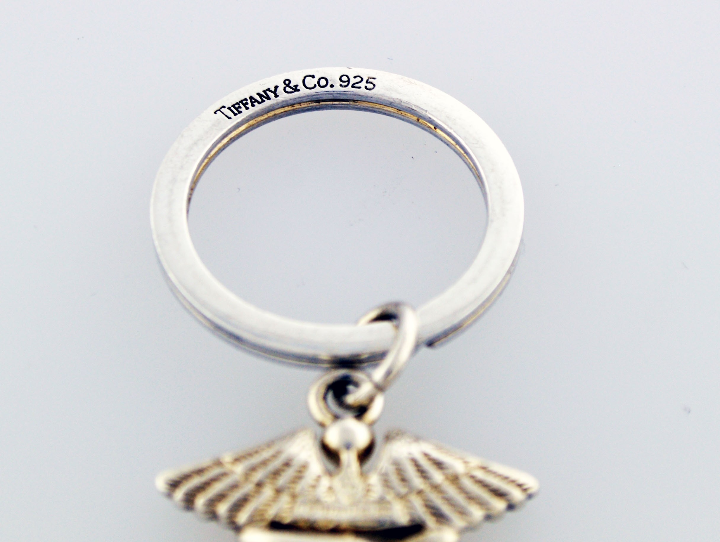 Tiffany & Co Sterling Silver Medical Doctor Caduceus Key Ring Keychain ...