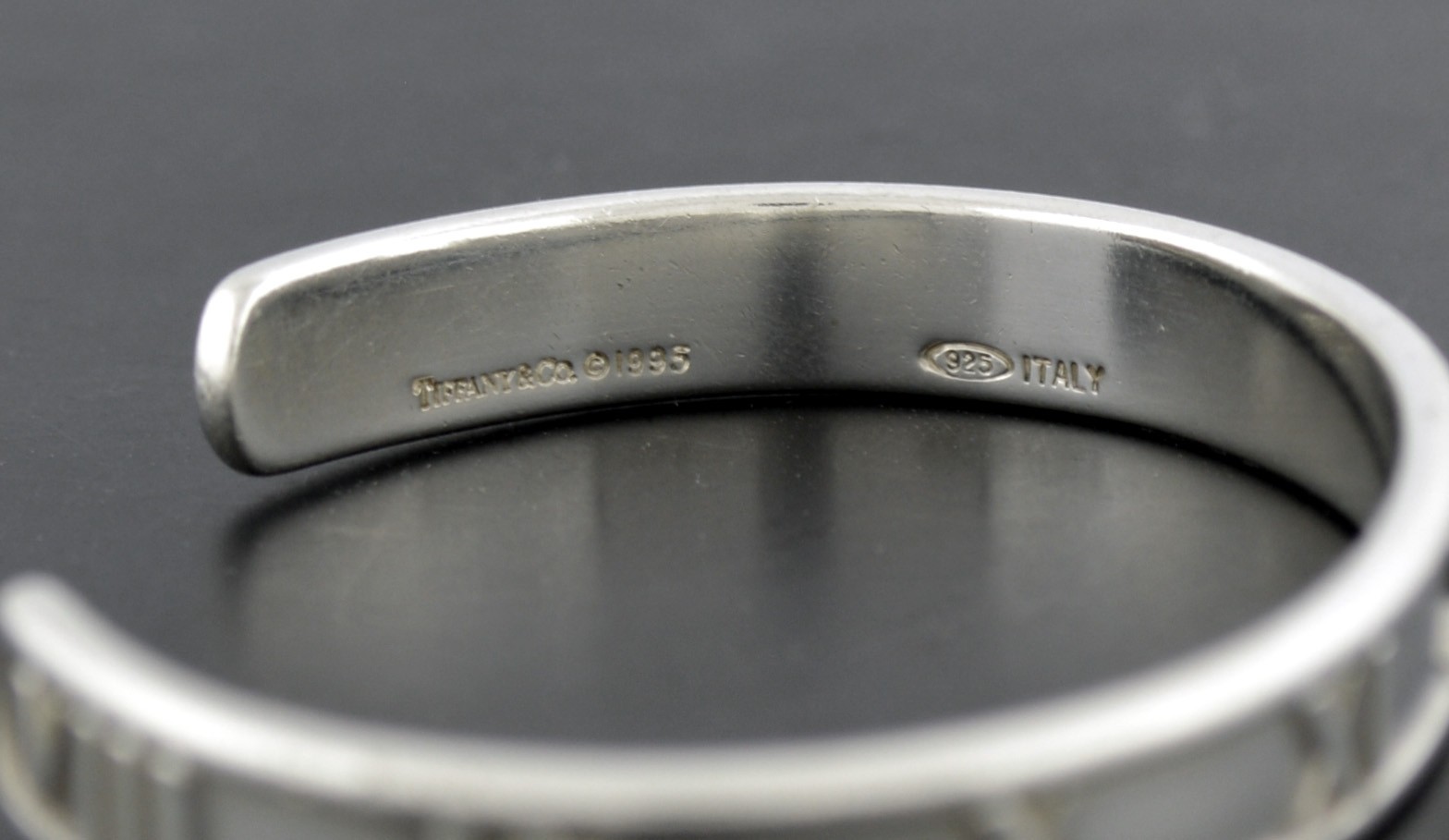 1995 Tiffany & Co Italy Atlas 925 Sterling Silver Roman Numeral Cuff ...