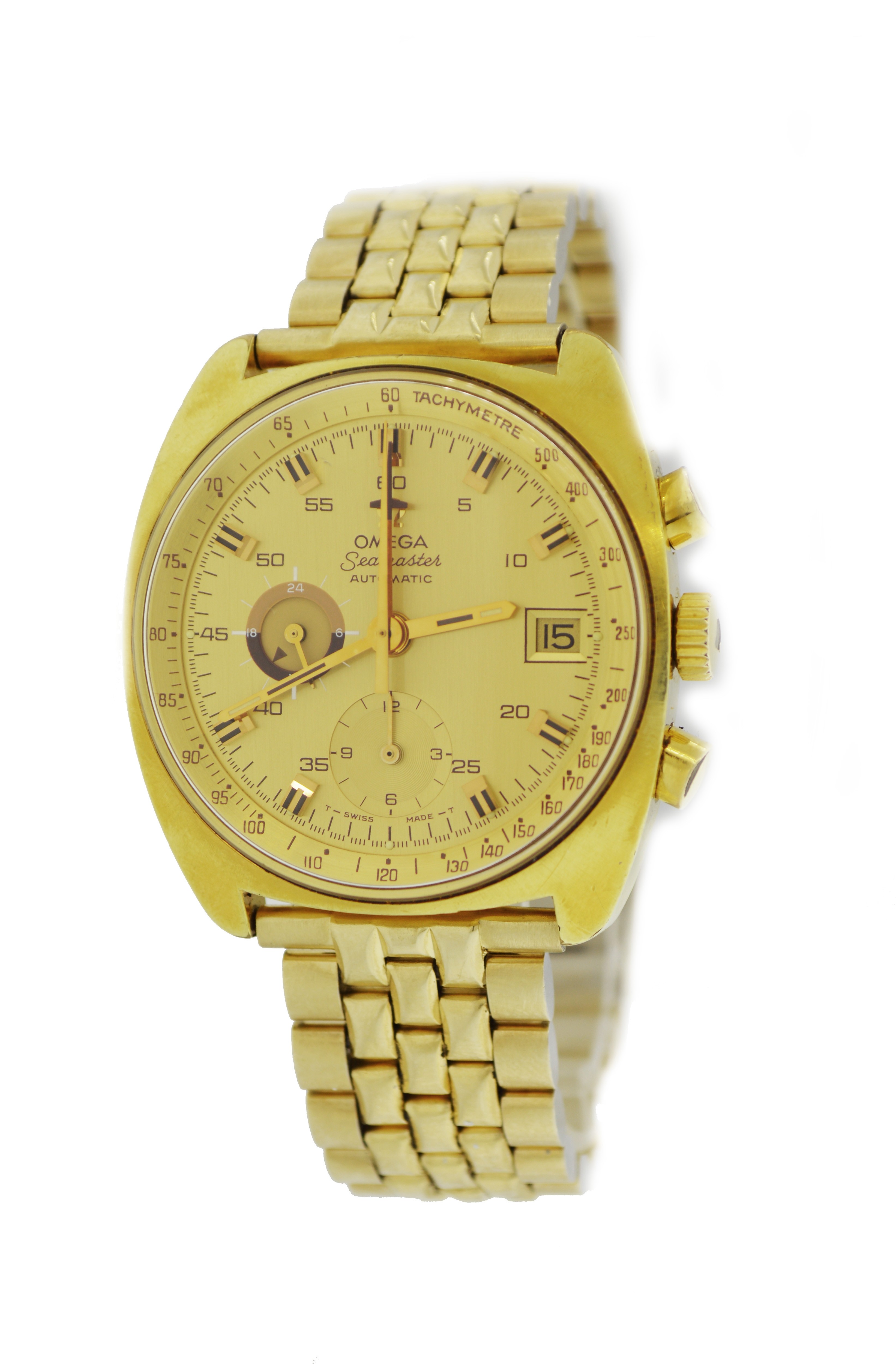 Omega Seamaster Chronograph 38.5mm 20 Micron Gold Filled Automatic ...