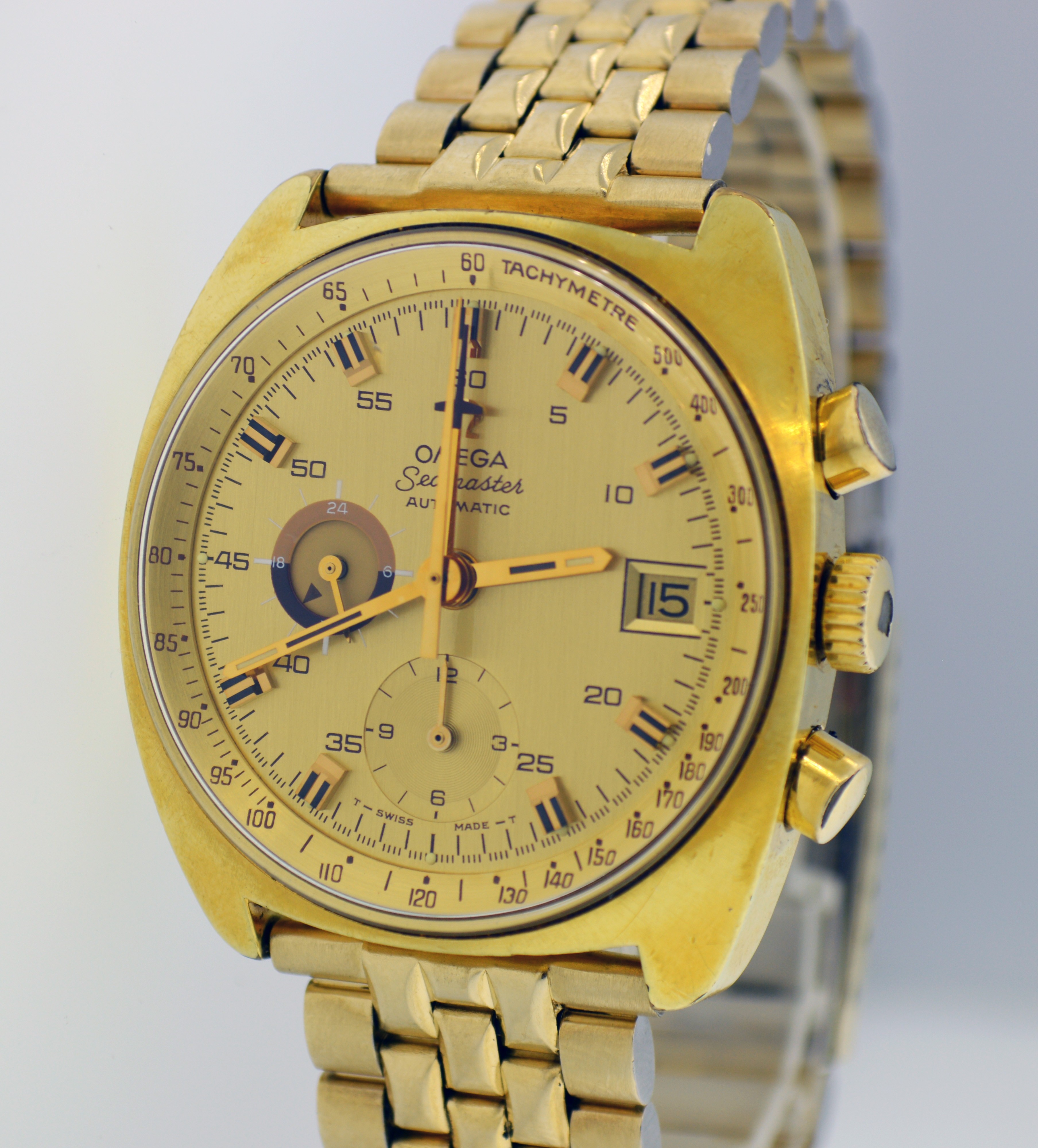 Omega Seamaster Chronograph 38.5mm 20 Micron Gold Filled Automatic ...