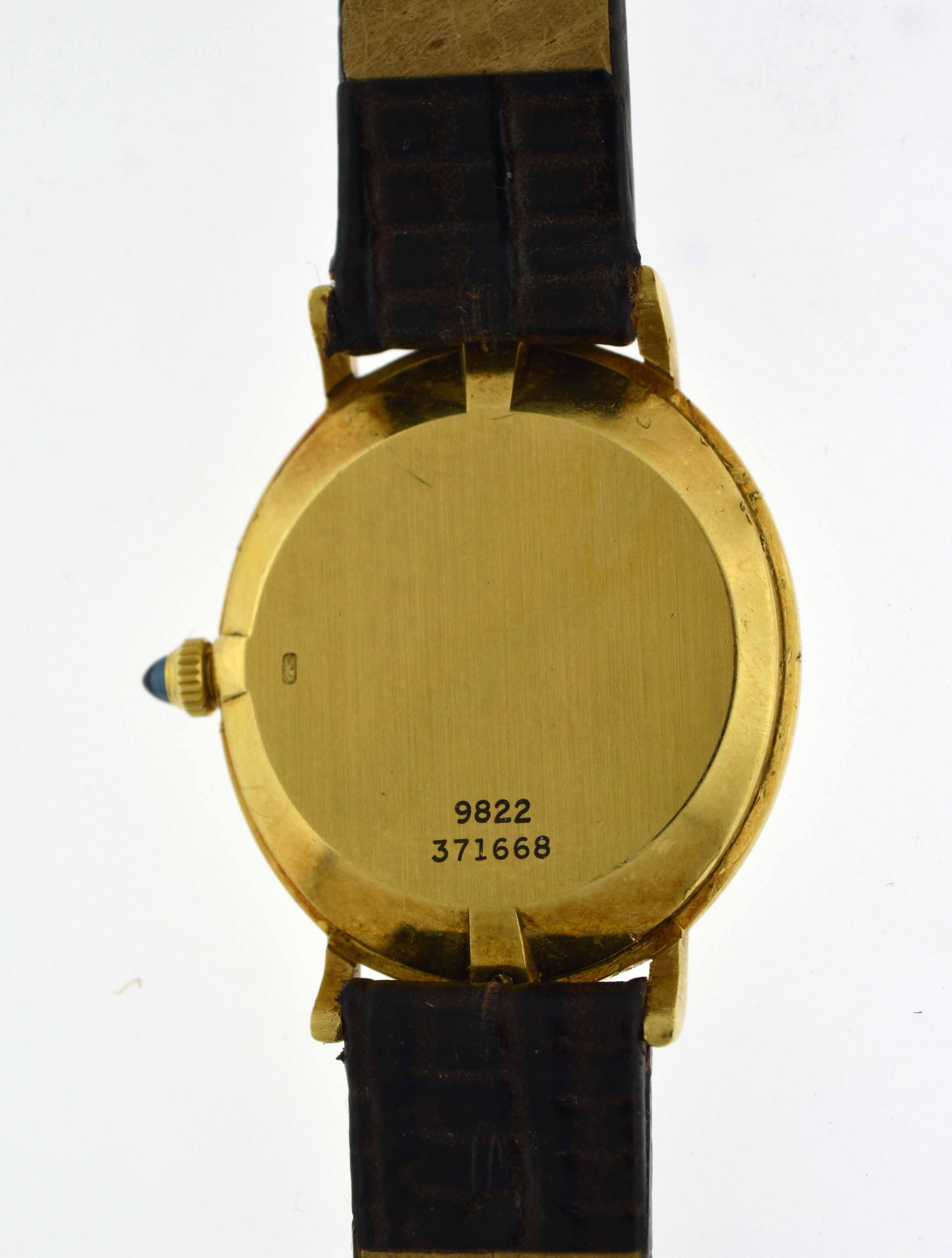 Piaget 24mm 18k Yellow Gold Roman Numeral White Dial Oval Mechanical ...