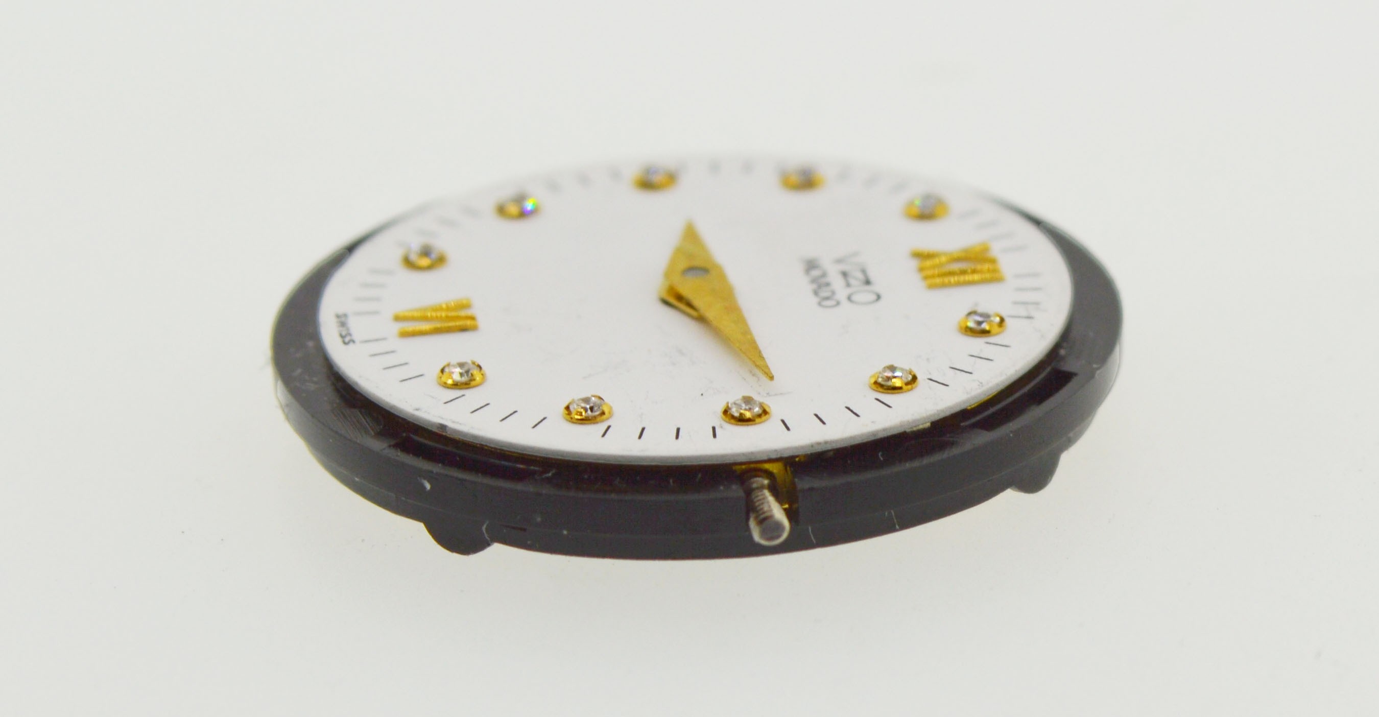 Vintage Movado Vizio Ladies White Diamond Dial ETA 956.112 Movement ...