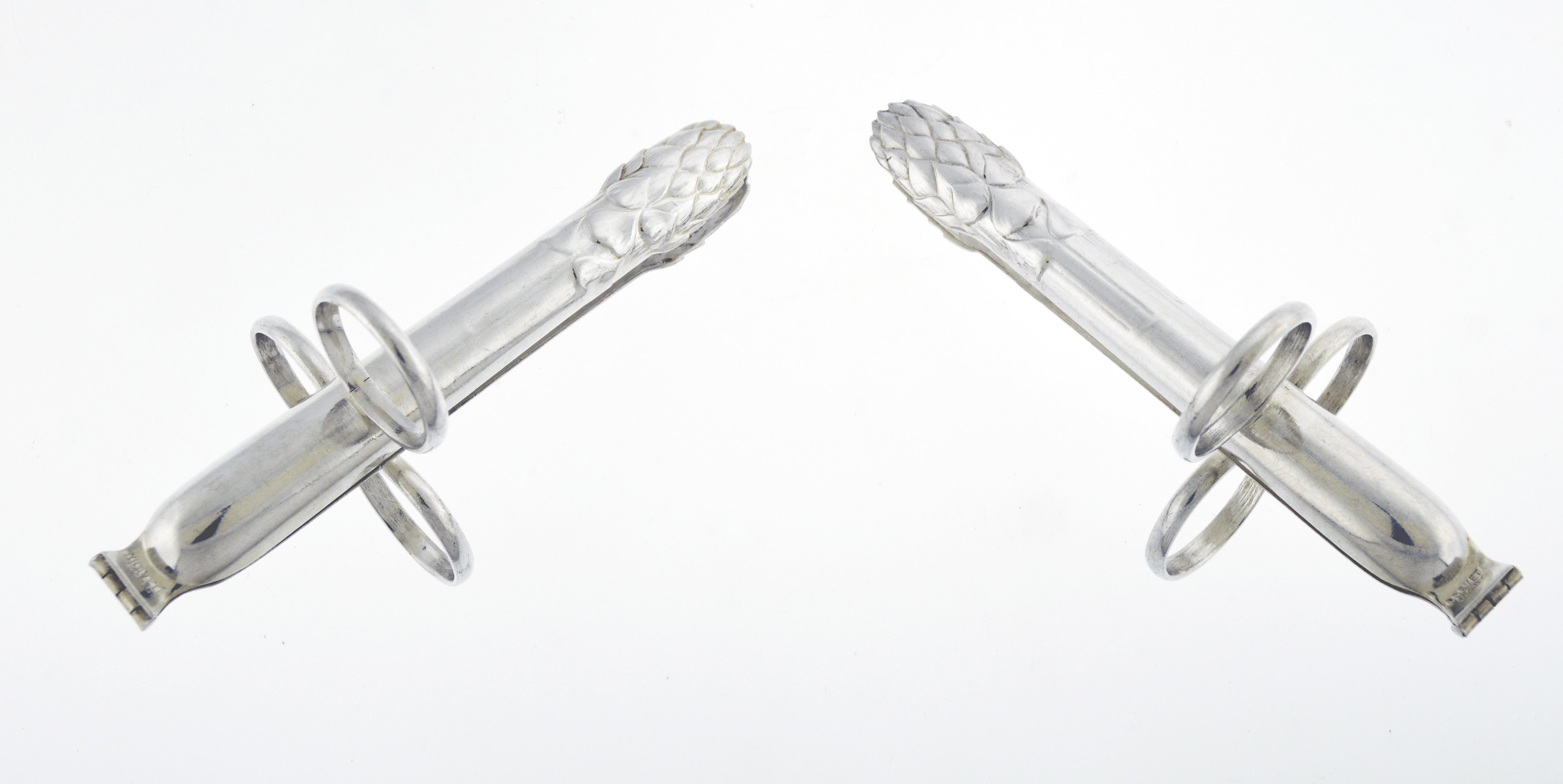 Antique Christofle France Silver Plated Individual Asparagus Finger ...