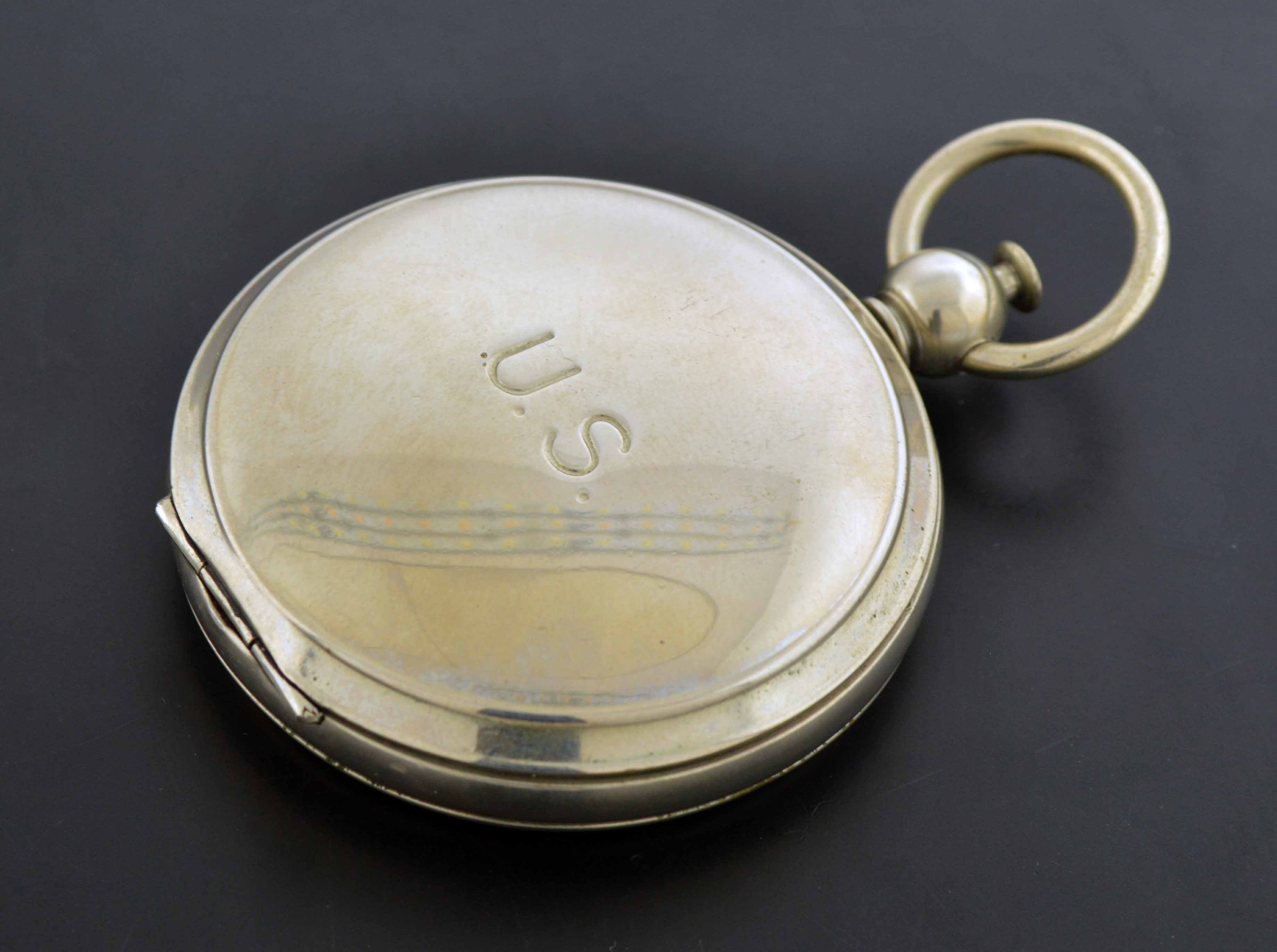 1941 Longines Wittnauer Stainless Steel US Air Forces Pocket Compass ...