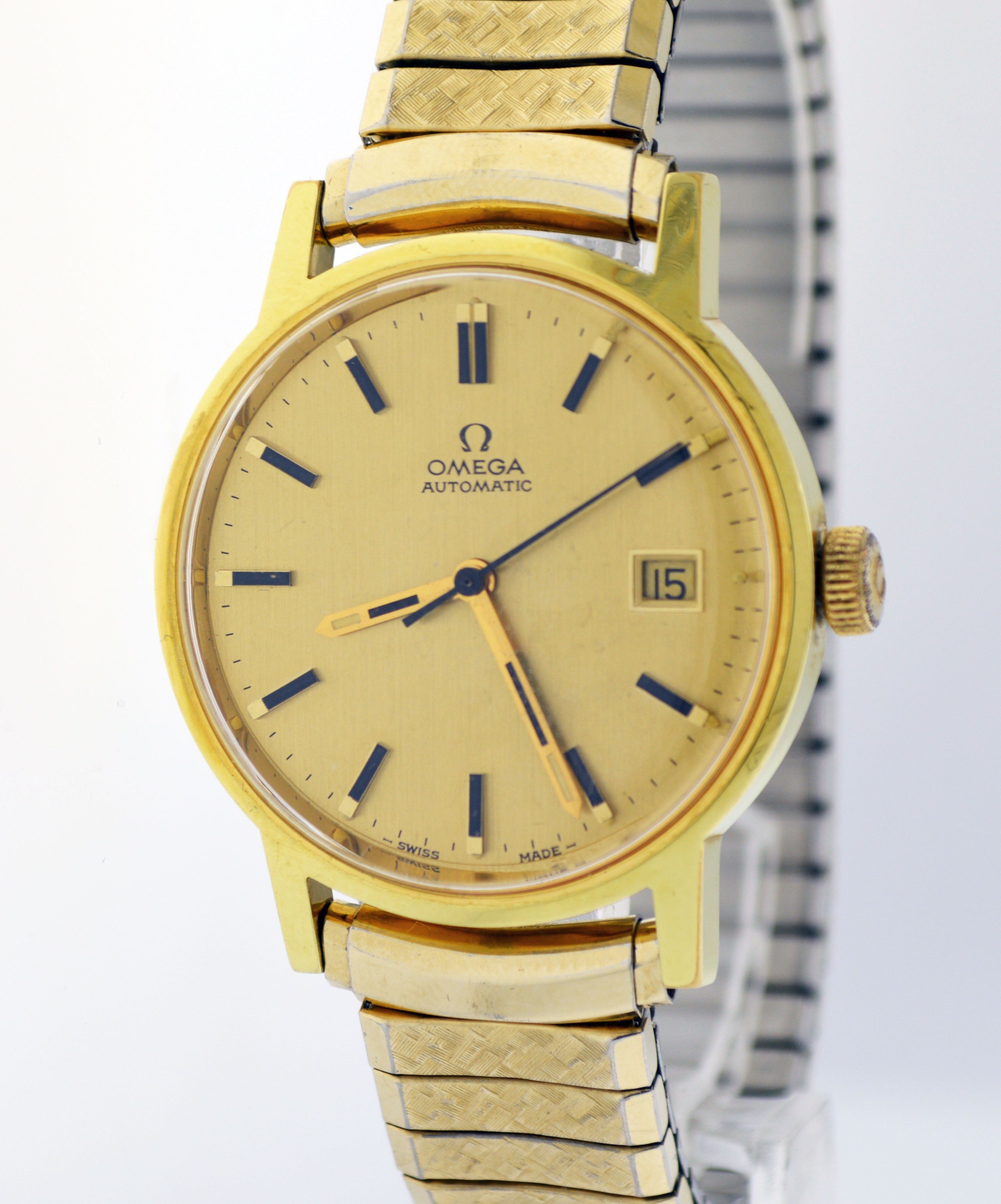 Vintage 1972 Omega 1480 34.8mm Gold Tone Stainless Steel Date Automatic ...