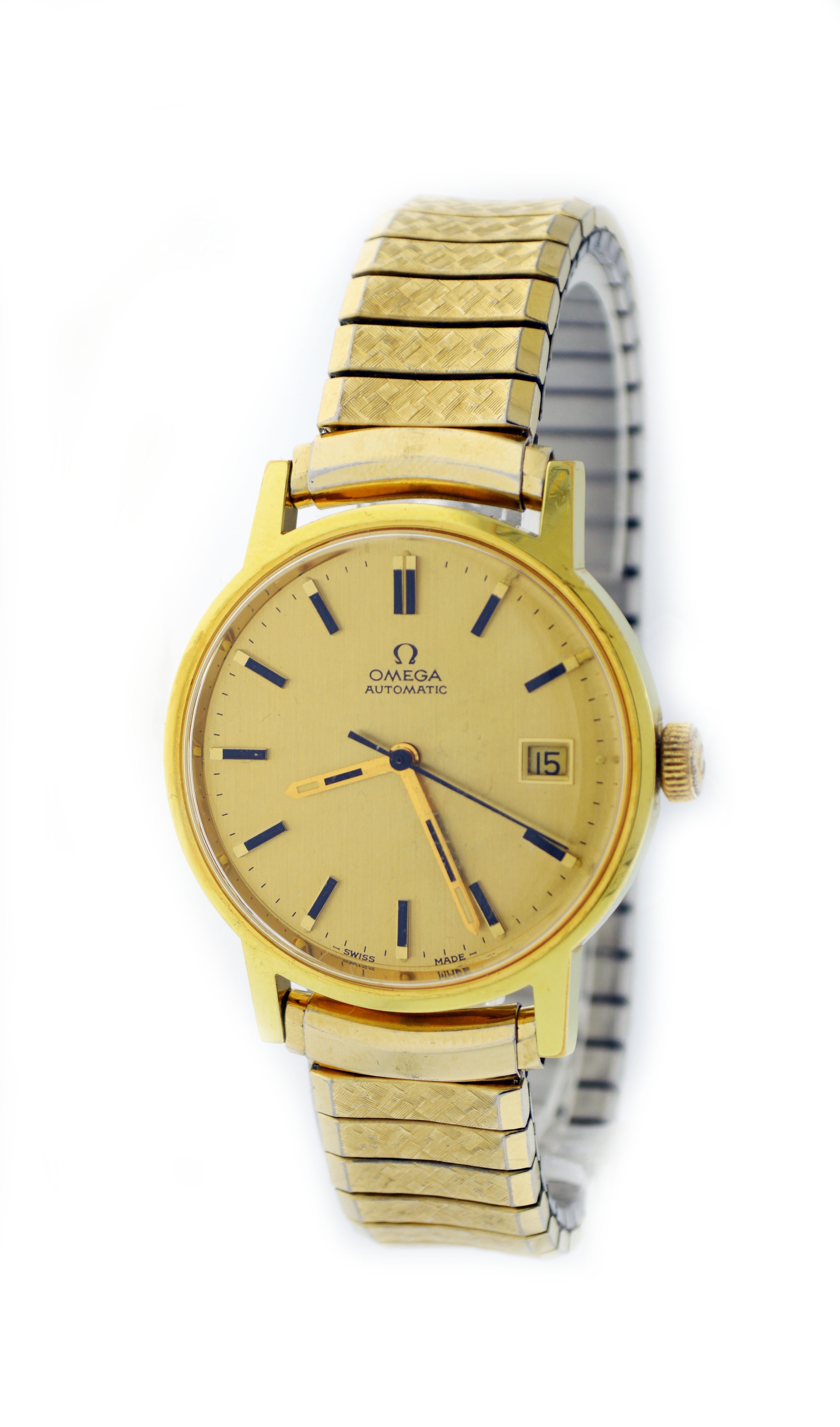 Vintage 1972 Omega 1480 34.8mm Gold Tone Stainless Steel Date Automatic ...
