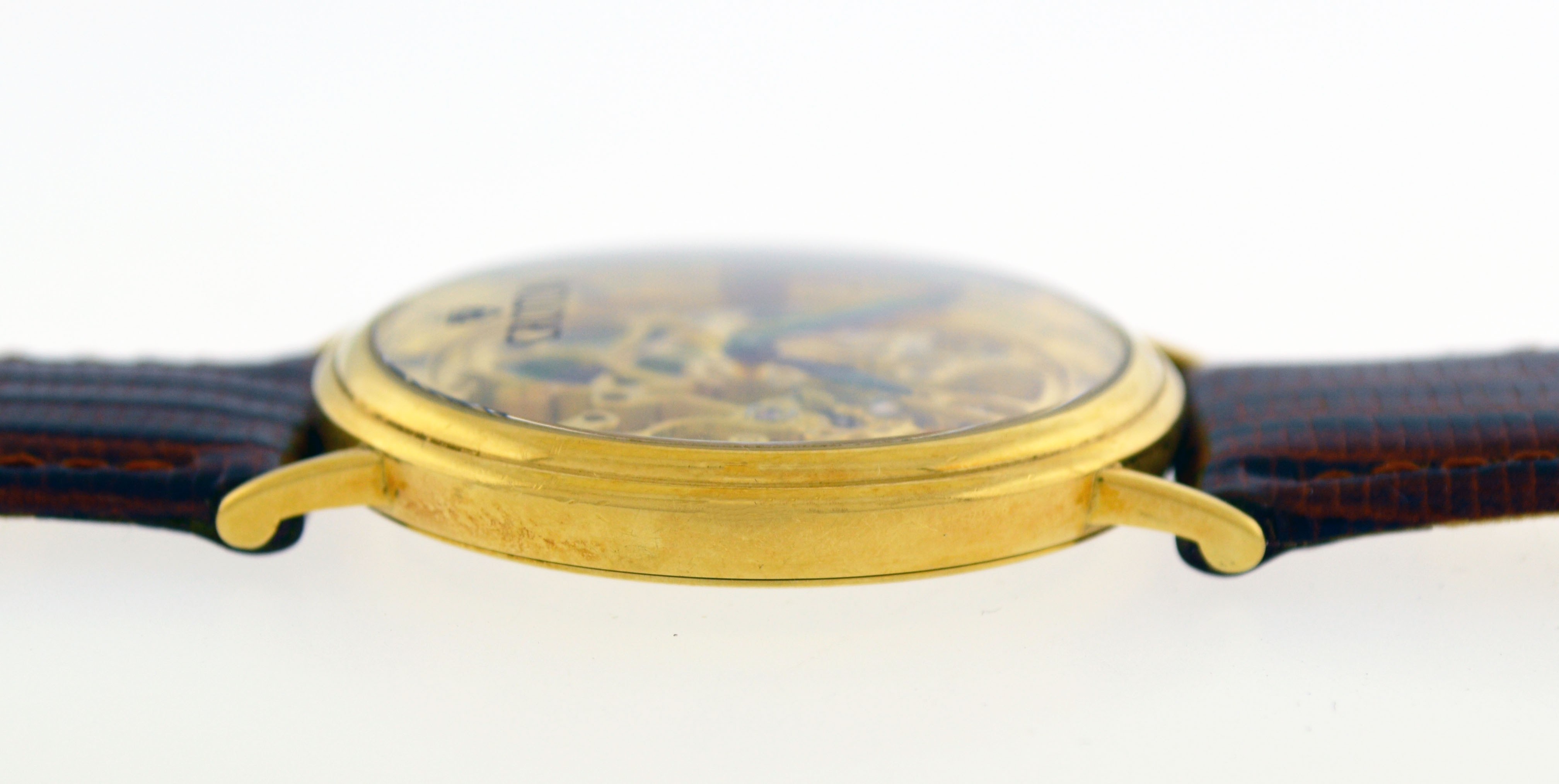 Vintage Croton 18k Yellow Gold Skeleton 17 Jewel Mechanical Watch WORKS ...