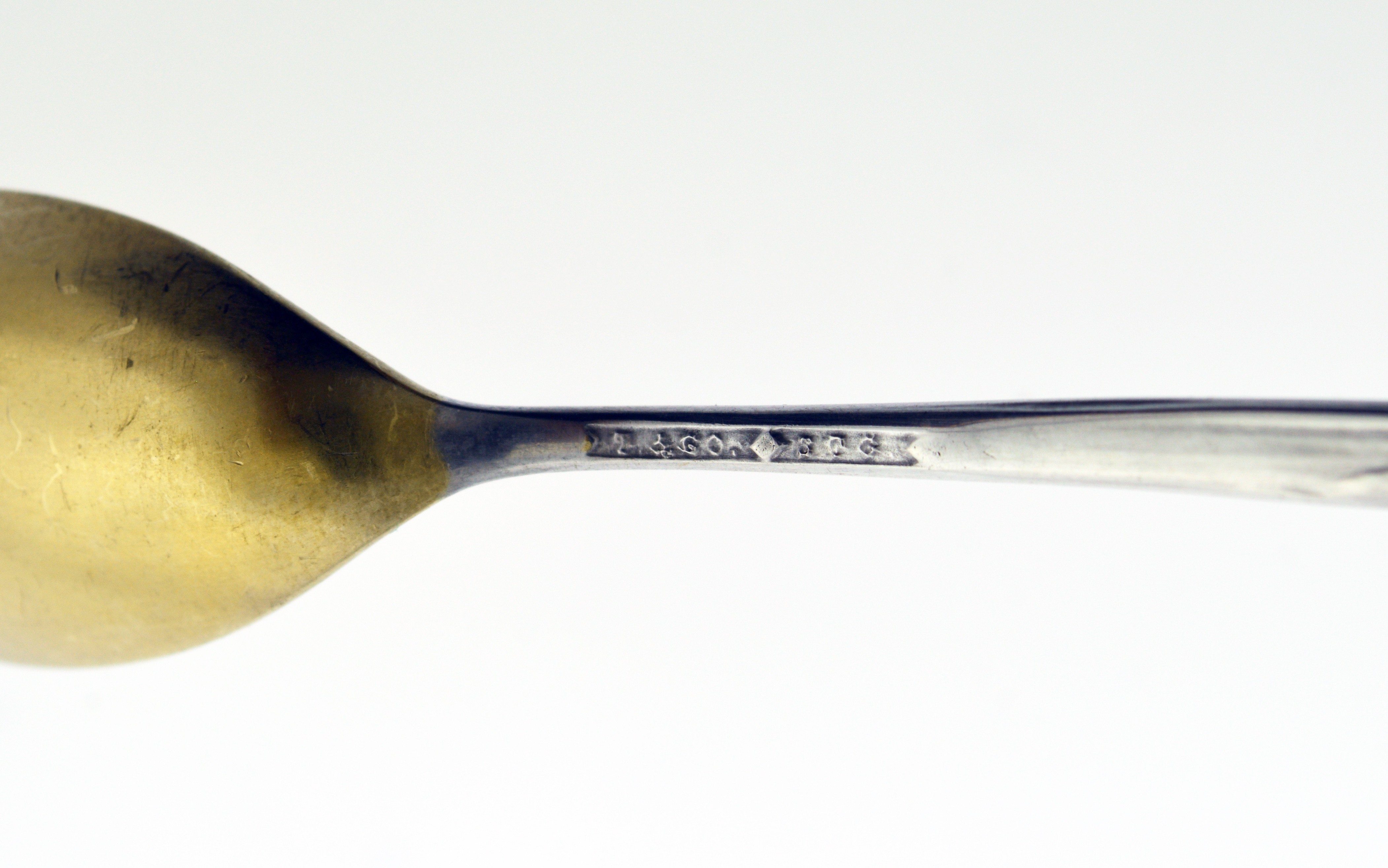 Set Of 12 Antique Tiffany & Co Sterling Silver Vermeil Floral Demitasse ...