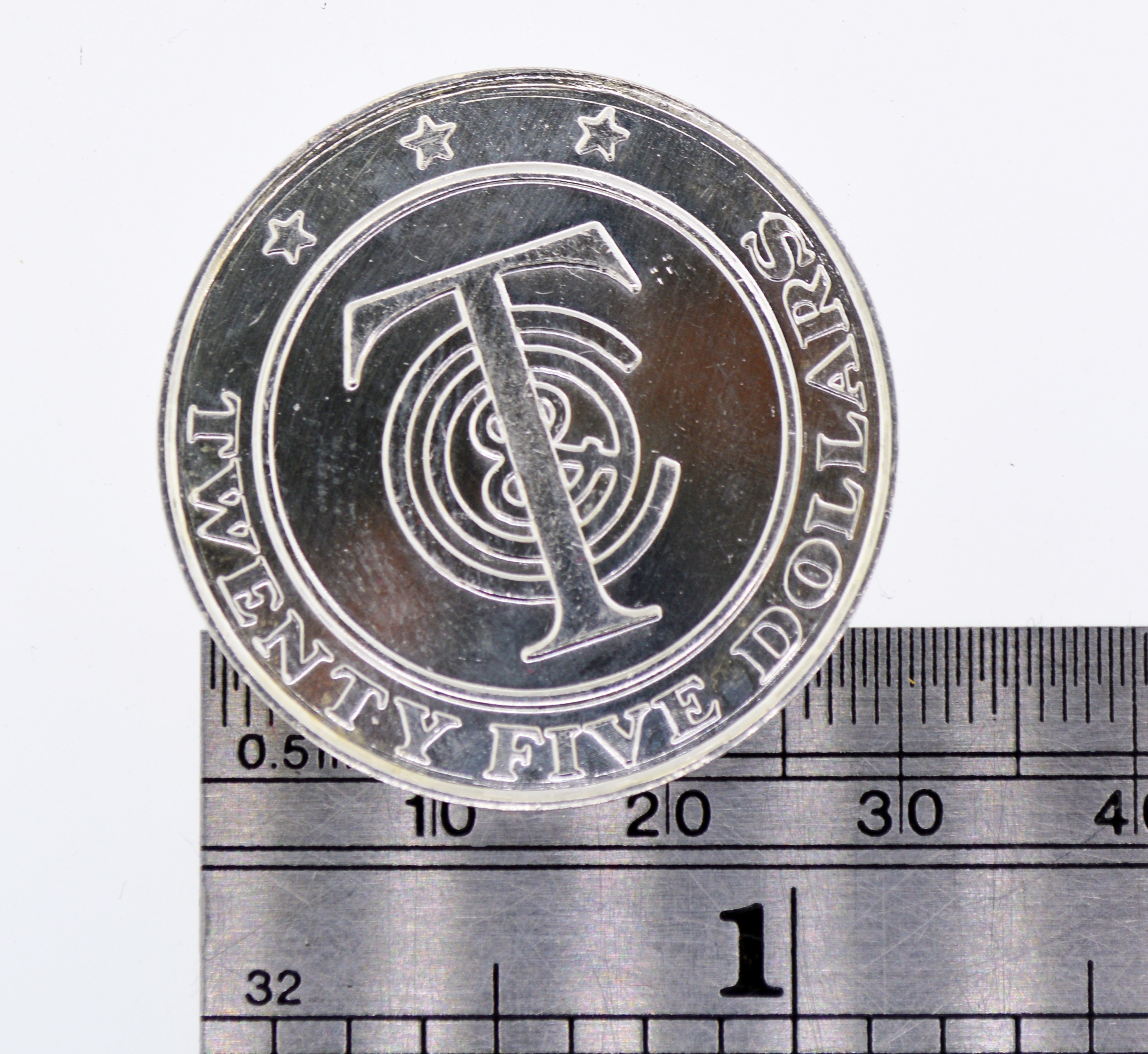 Lot Of 3 Tiffany & Co Sterling Silver 1/2 oz Redeemable $25 Money Token ...