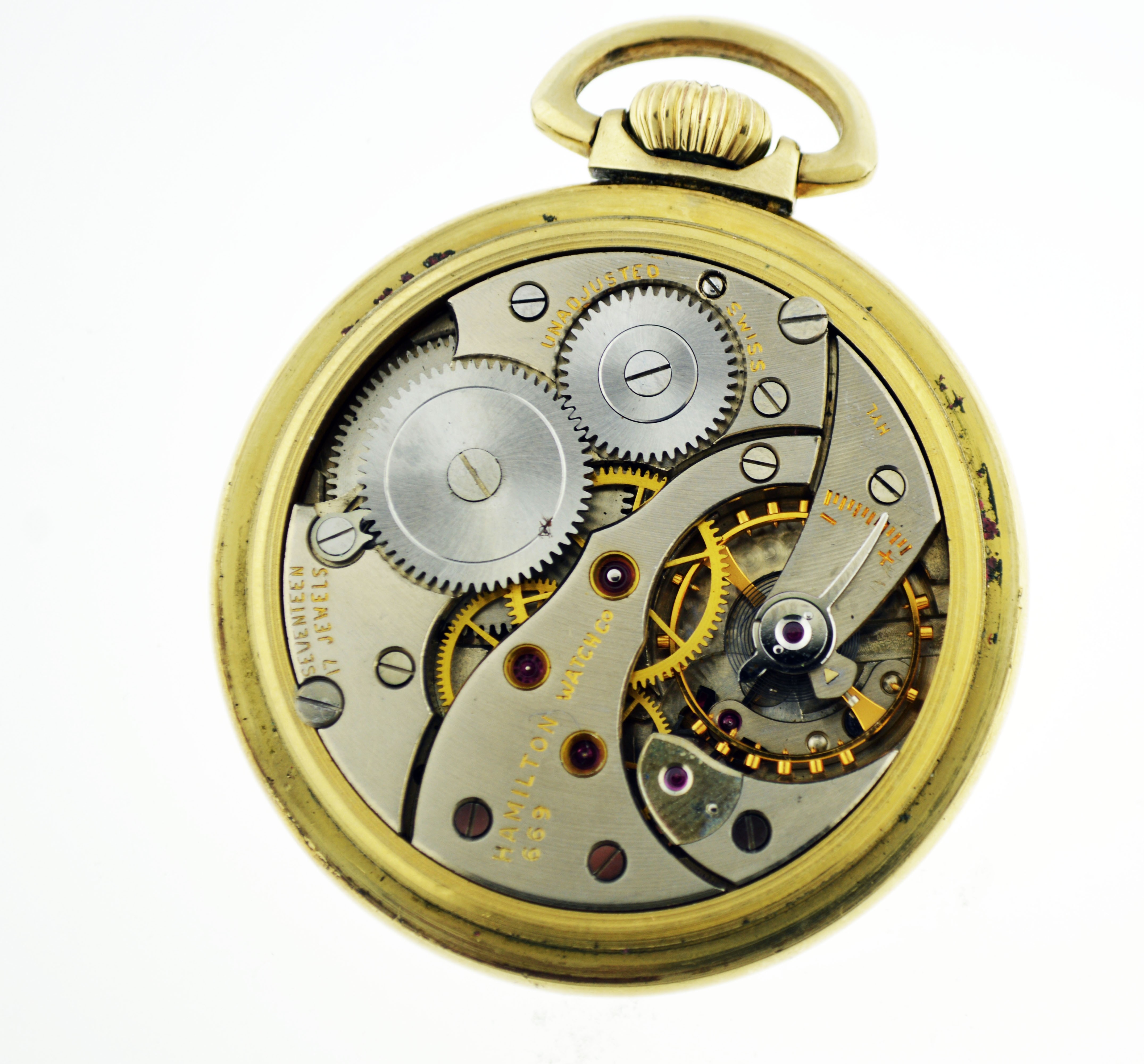 Antique Hamilton Traffic Special 669 10k RGP 16s 17j Railroad Pocket ...