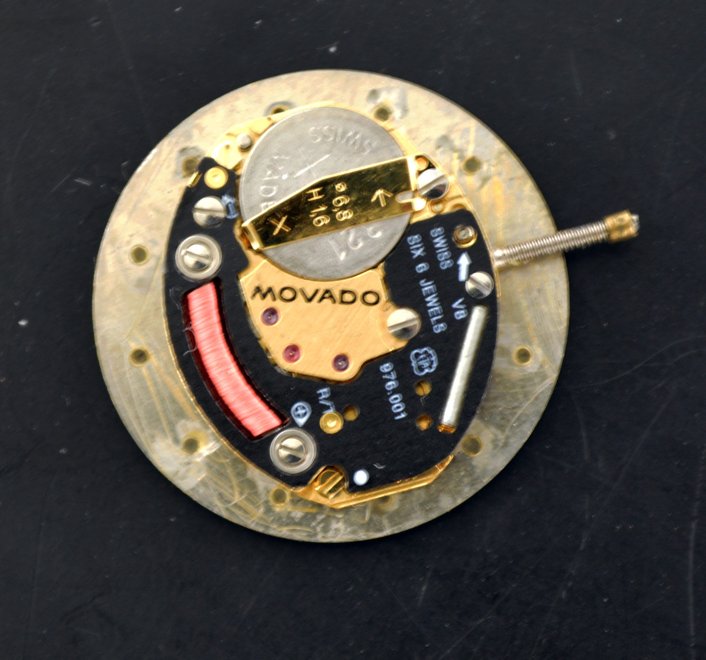Movado ETA Cal 976.001 MOP Diamond Dial 7J Quartz Watch Movement PARTS ...