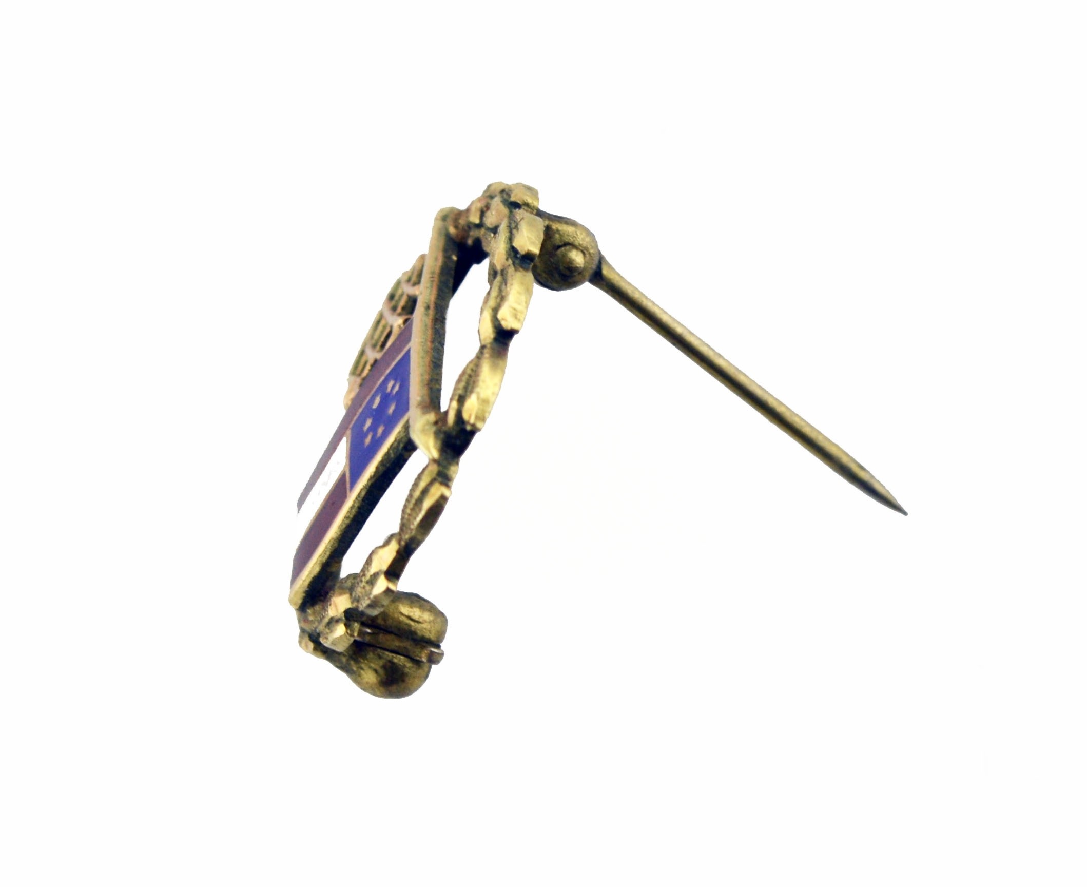 Antique United Daughters Of The Confederacy UDC 10k Gold Top Enamel ...