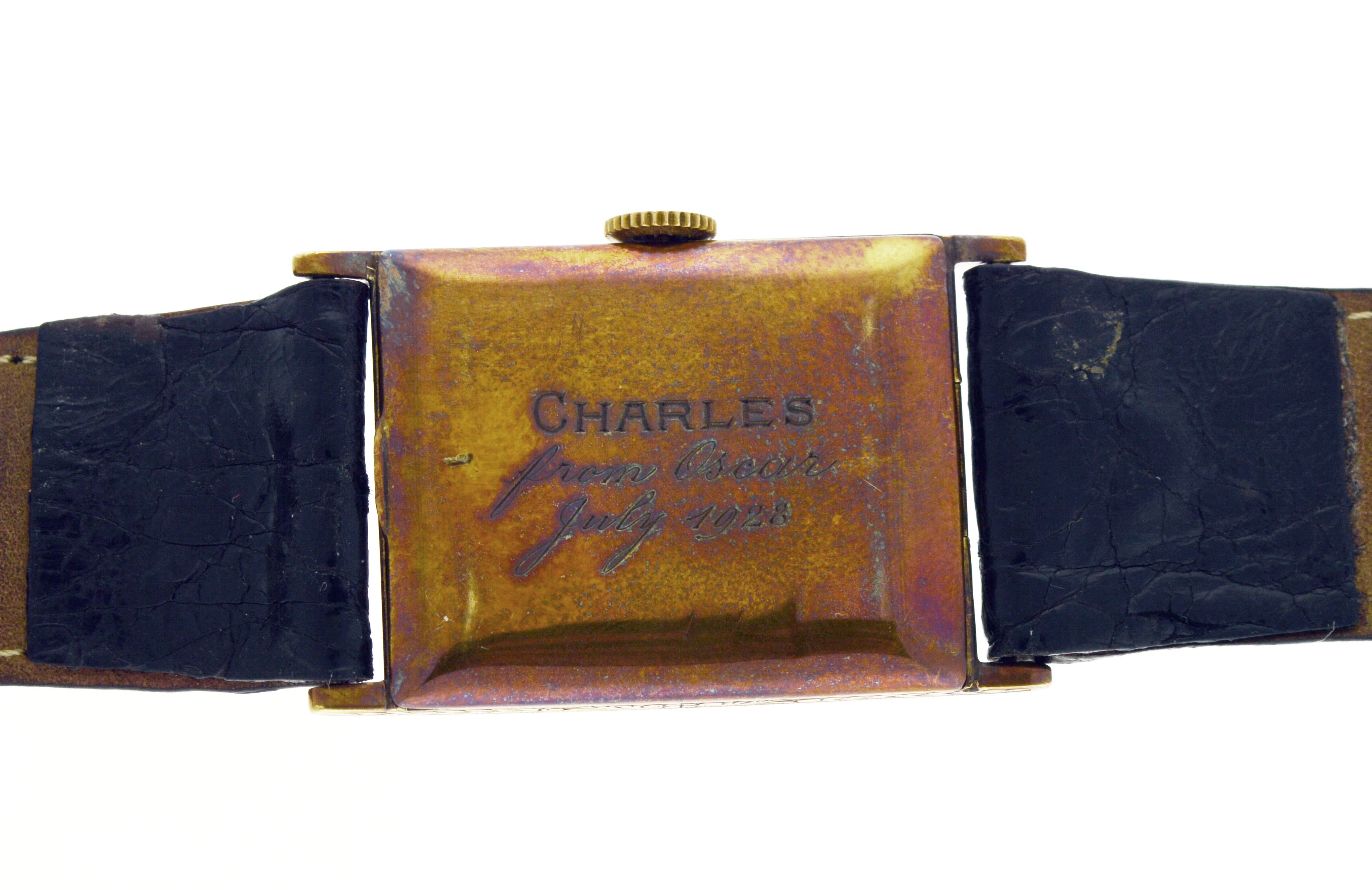 Mimo Girard Perregaux 23mm 14k Gold Triple Signed 15j Tank Watch | Coin ...