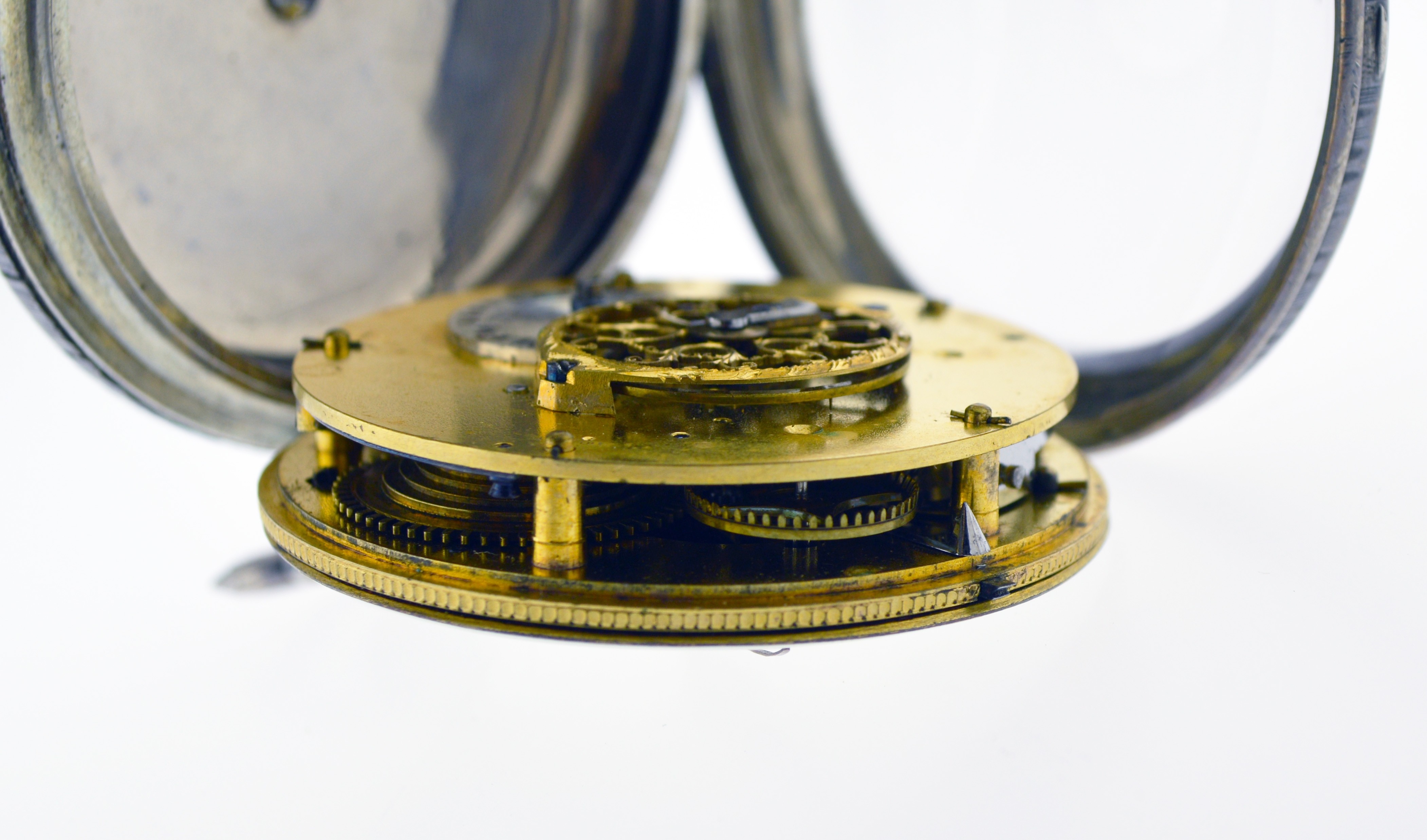 Antique 1839 James Wintle London Sterling Silver Fusee Alarm Pocket ...