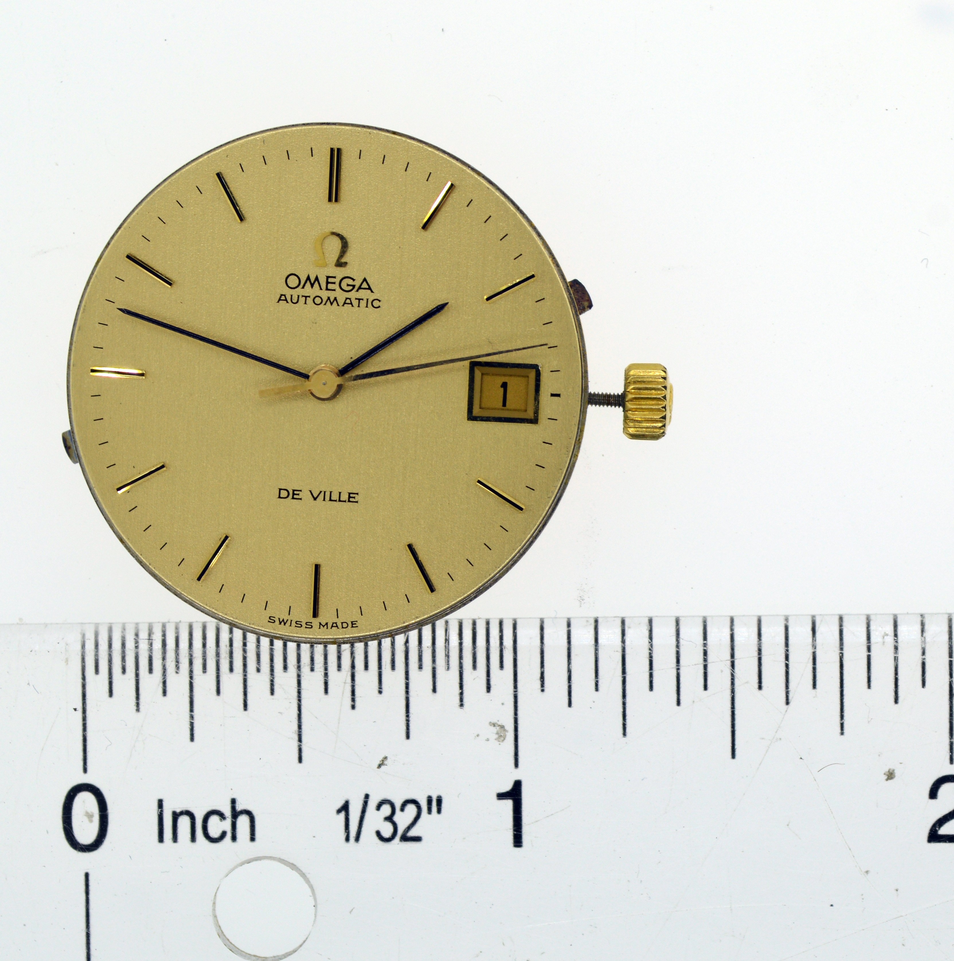 Vintage Omega De Ville Cal 1002 20 Jewel Date Automatic Watch Movement ...