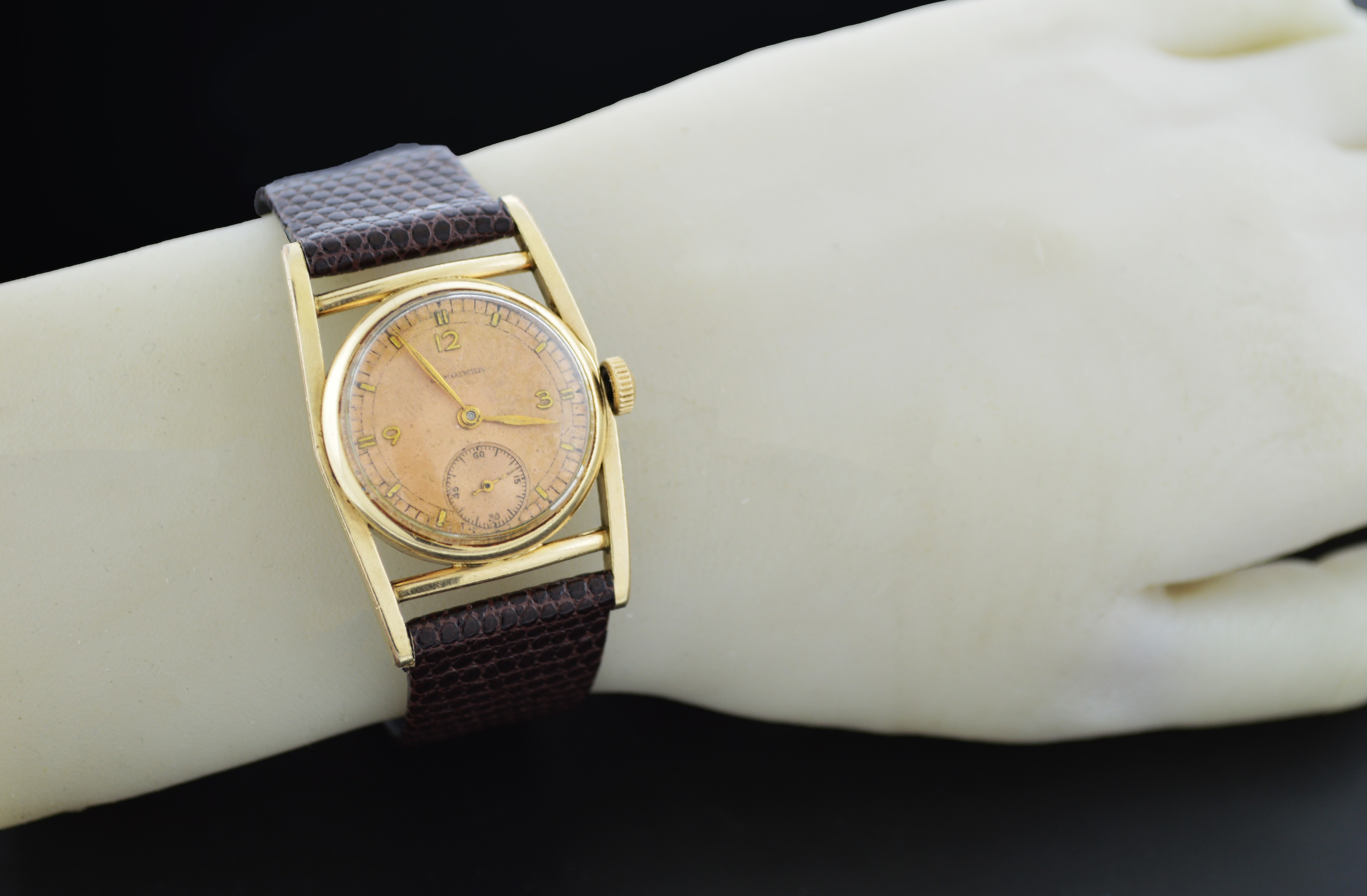 1941 WW2 USMC Longines Mainliner Cal 10L 27mm 10k GF 17j Salmon Dial ...