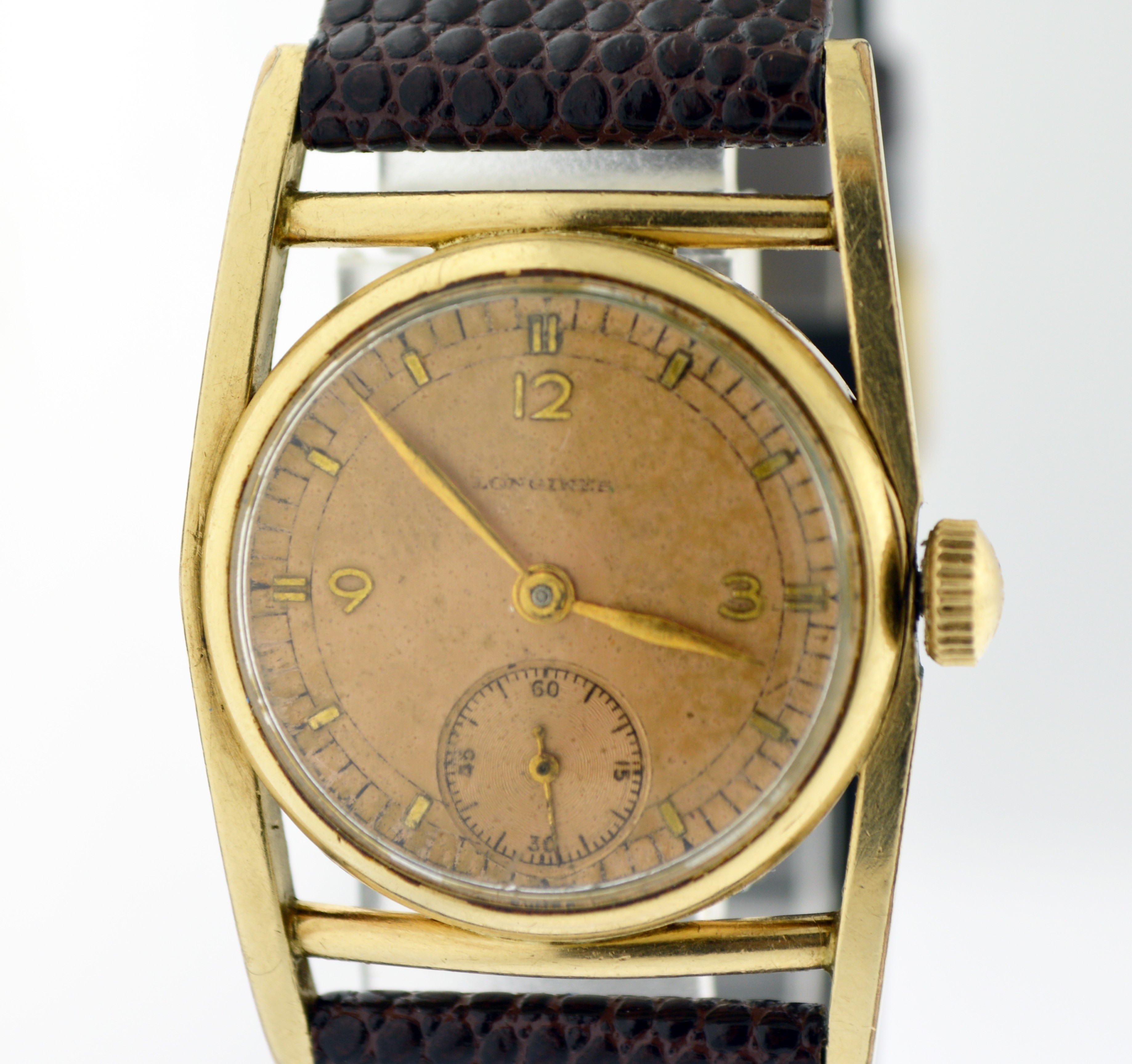 1941 WW2 USMC Longines Mainliner Cal 10L 27mm 10k GF 17j Salmon Dial ...