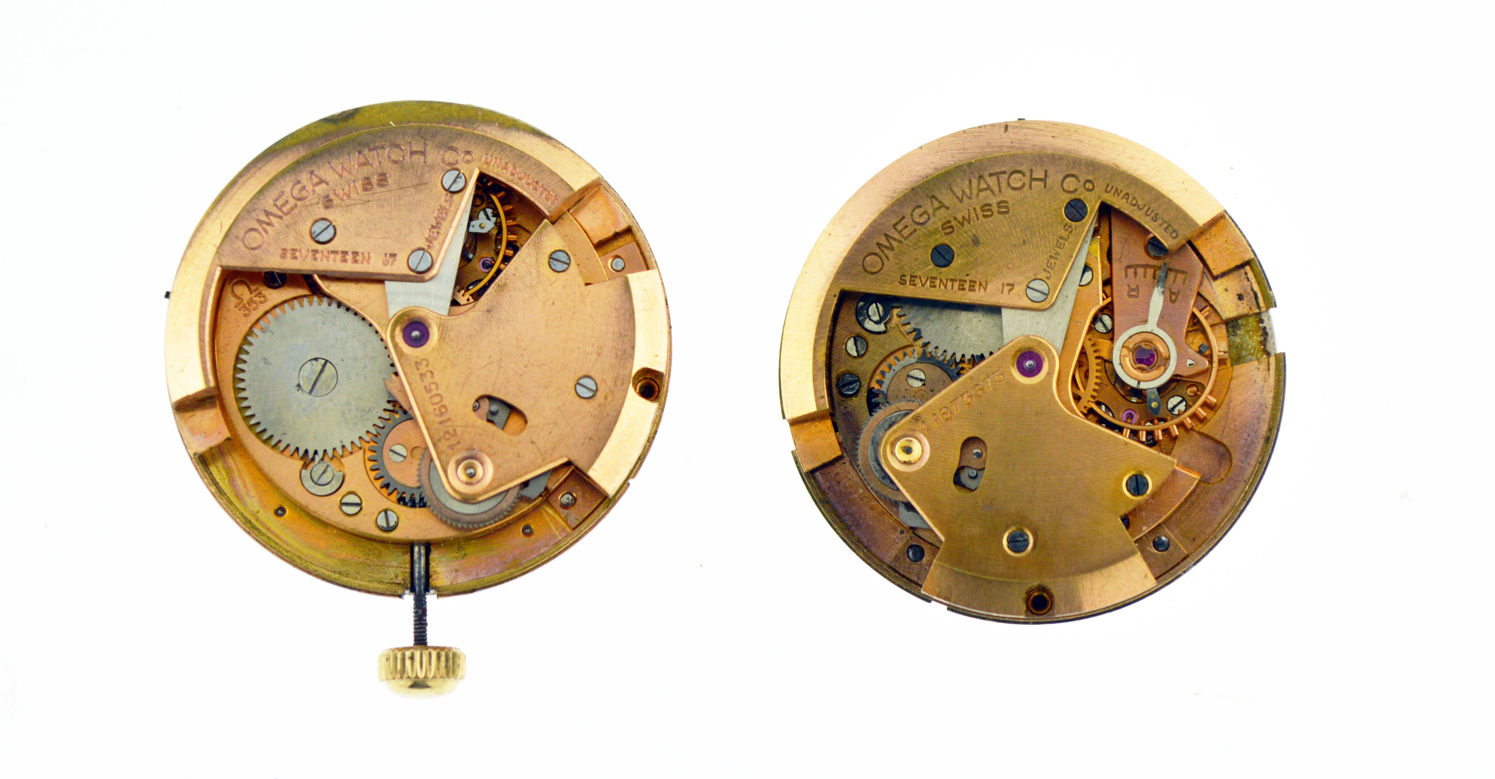 Lot Of 2 Vintage Omega Automatic Bumper Movements Dial Cal 351 353 ...