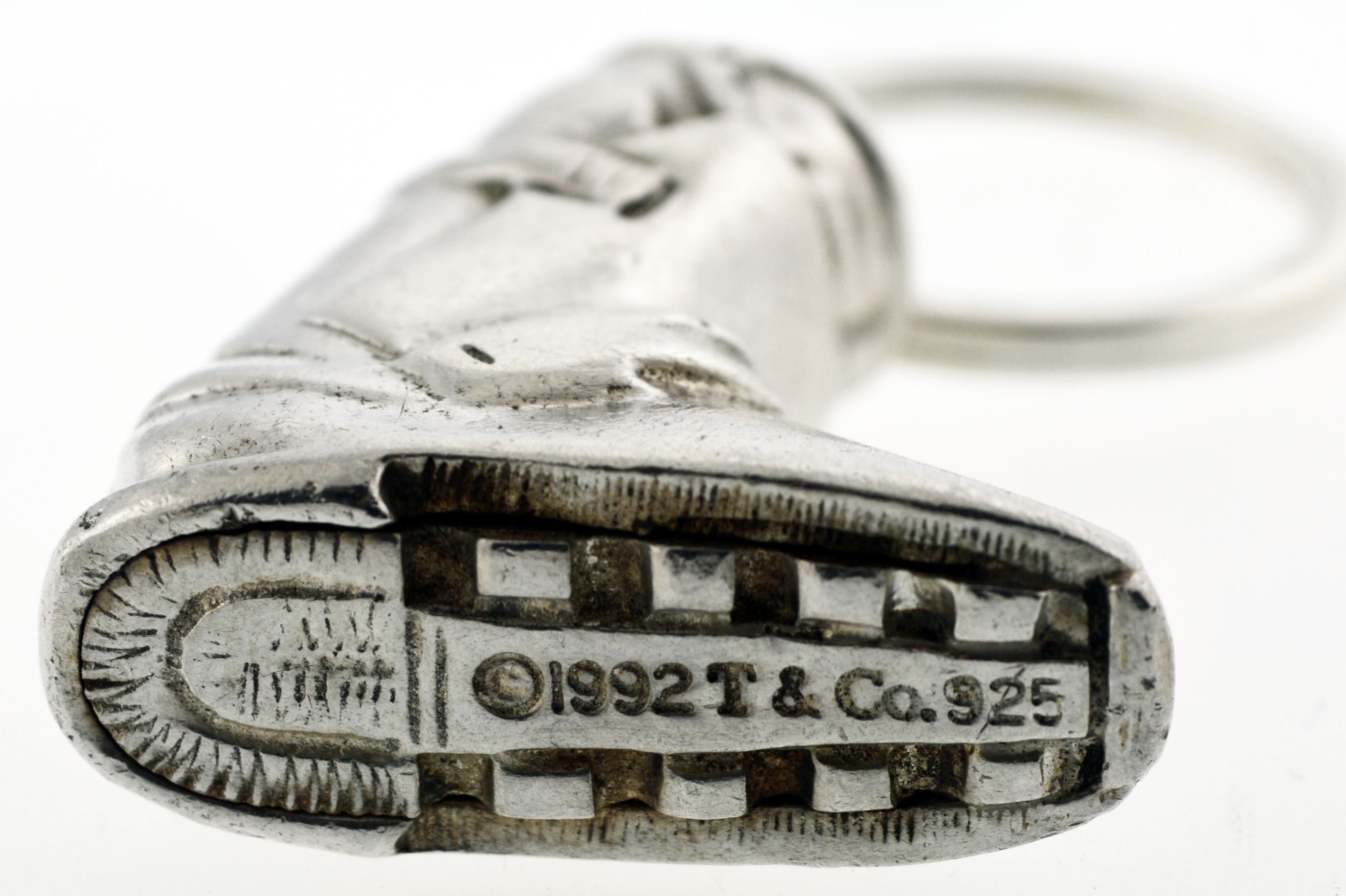 Vintage 1992 Tiffany & Co 925 Sterling Silver 3D Ski Boot Charm Key ...