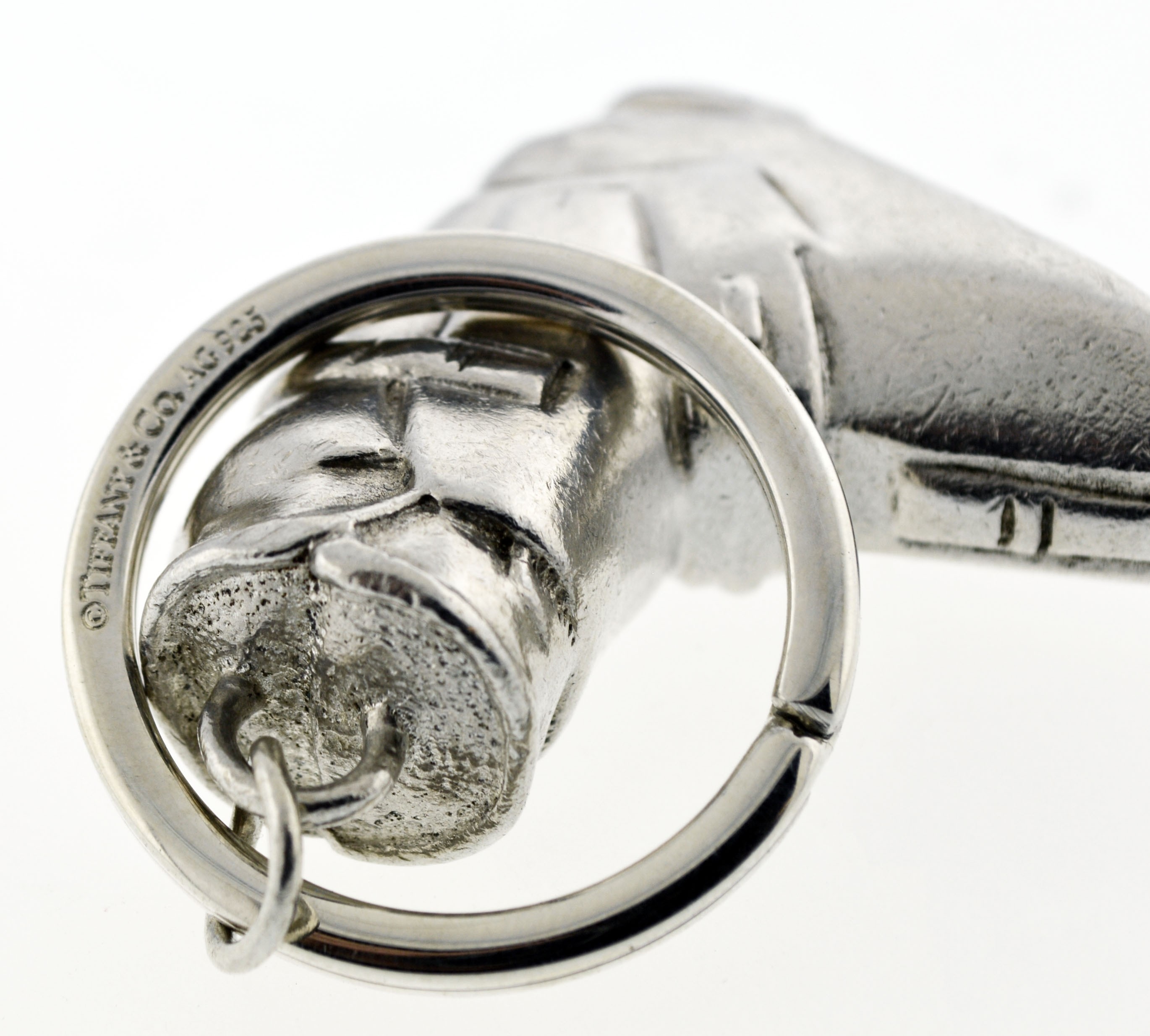 Vintage 1992 Tiffany & Co 925 Sterling Silver 3D Ski Boot Charm Key ...
