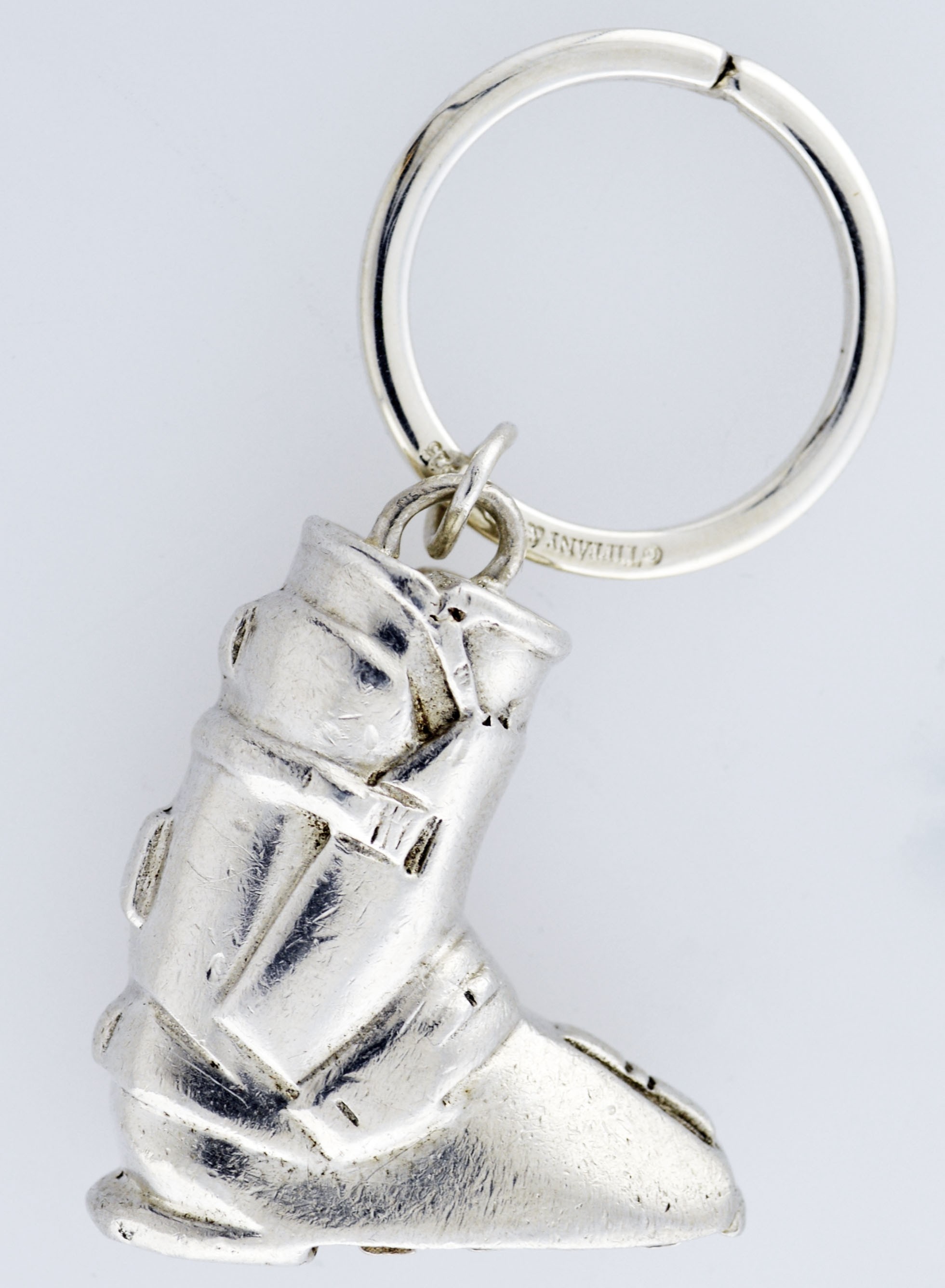 Vintage 1992 Tiffany & Co 925 Sterling Silver 3D Ski Boot Charm Key ...