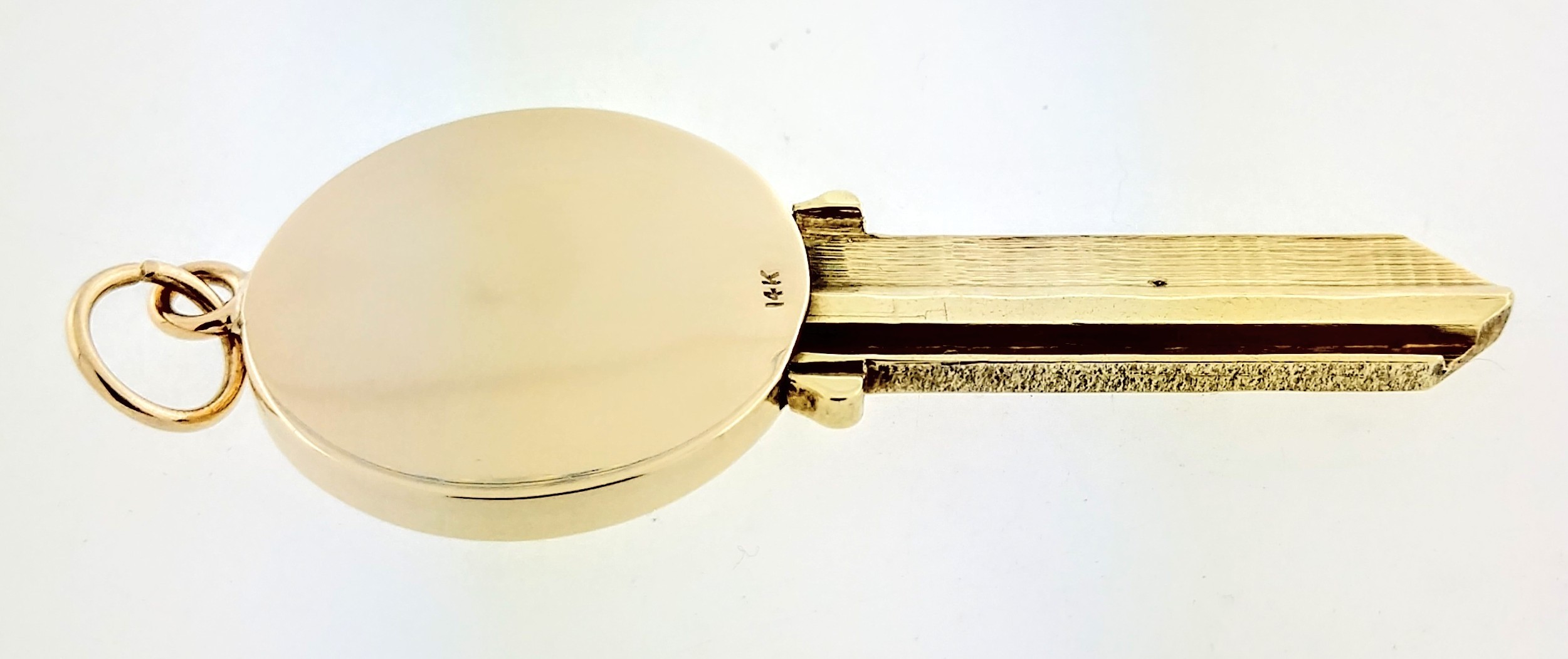 Vintage Tiffany & Co 14k Yellow Gold Key Holder Charm Enhancer Pendant ...