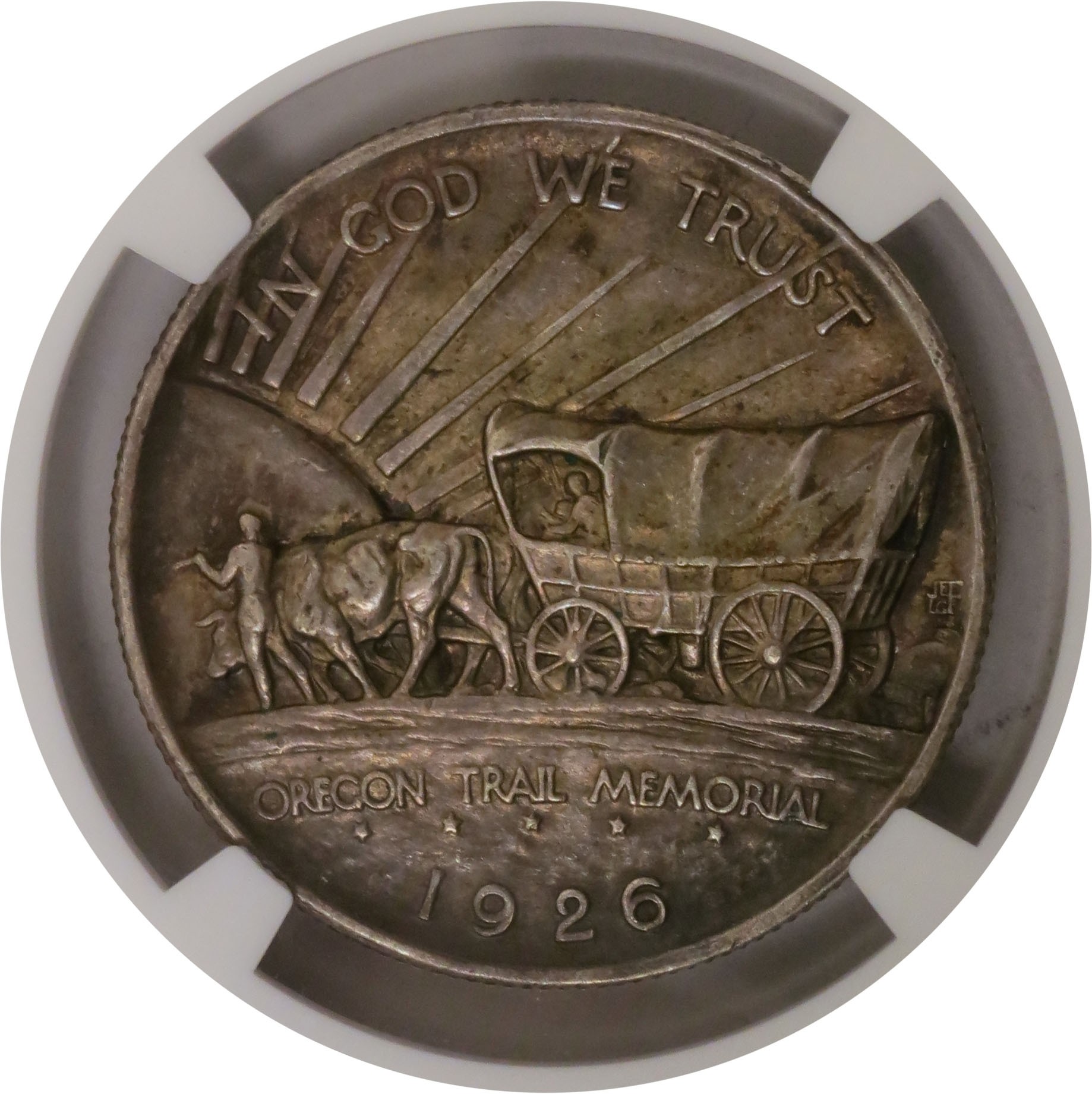 1926 S 50C Oregon Trail Memorial Commemorative Silver Half Dollar NGC ...