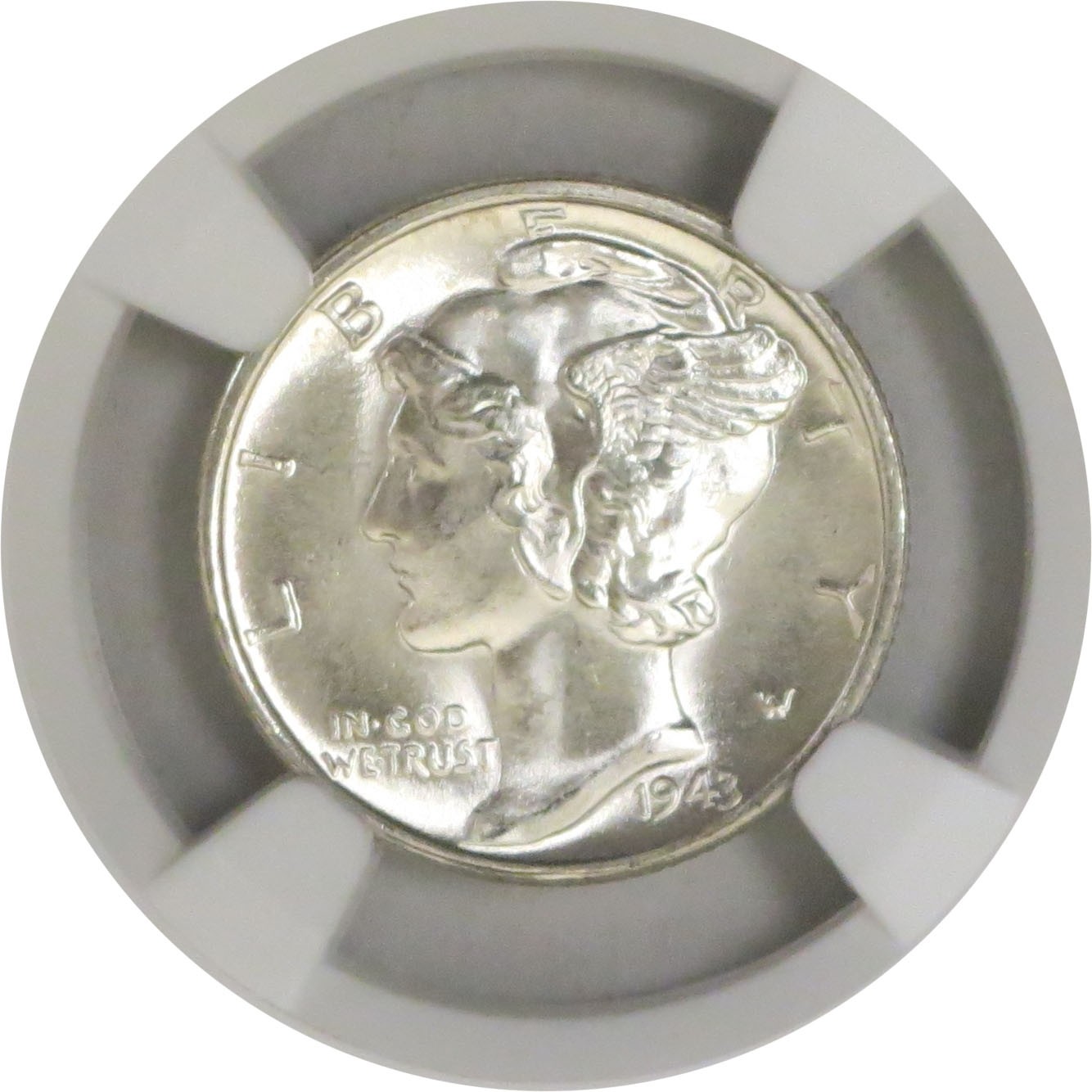 1943 D 10C Silver Mercury Dime NGC MS67+ FB Full Split Bands Gem UNC Coin | Coin Exchange NY