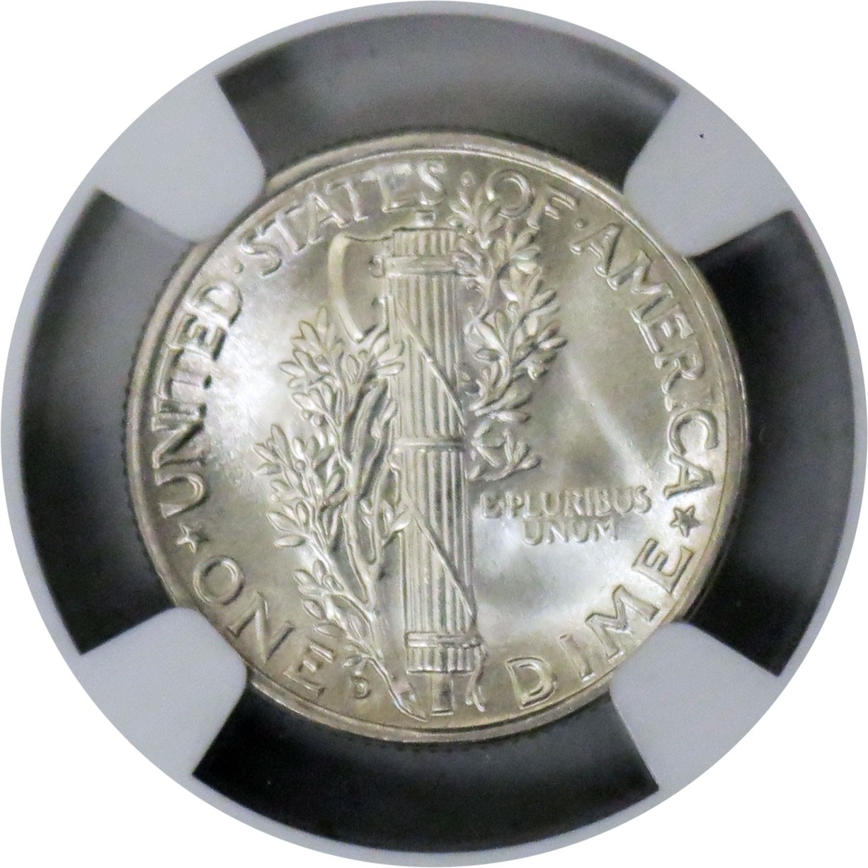 1943 D 10C Silver Mercury Dime NGC MS67+ FB Full Split Bands Gem UNC Coin | Coin Exchange NY