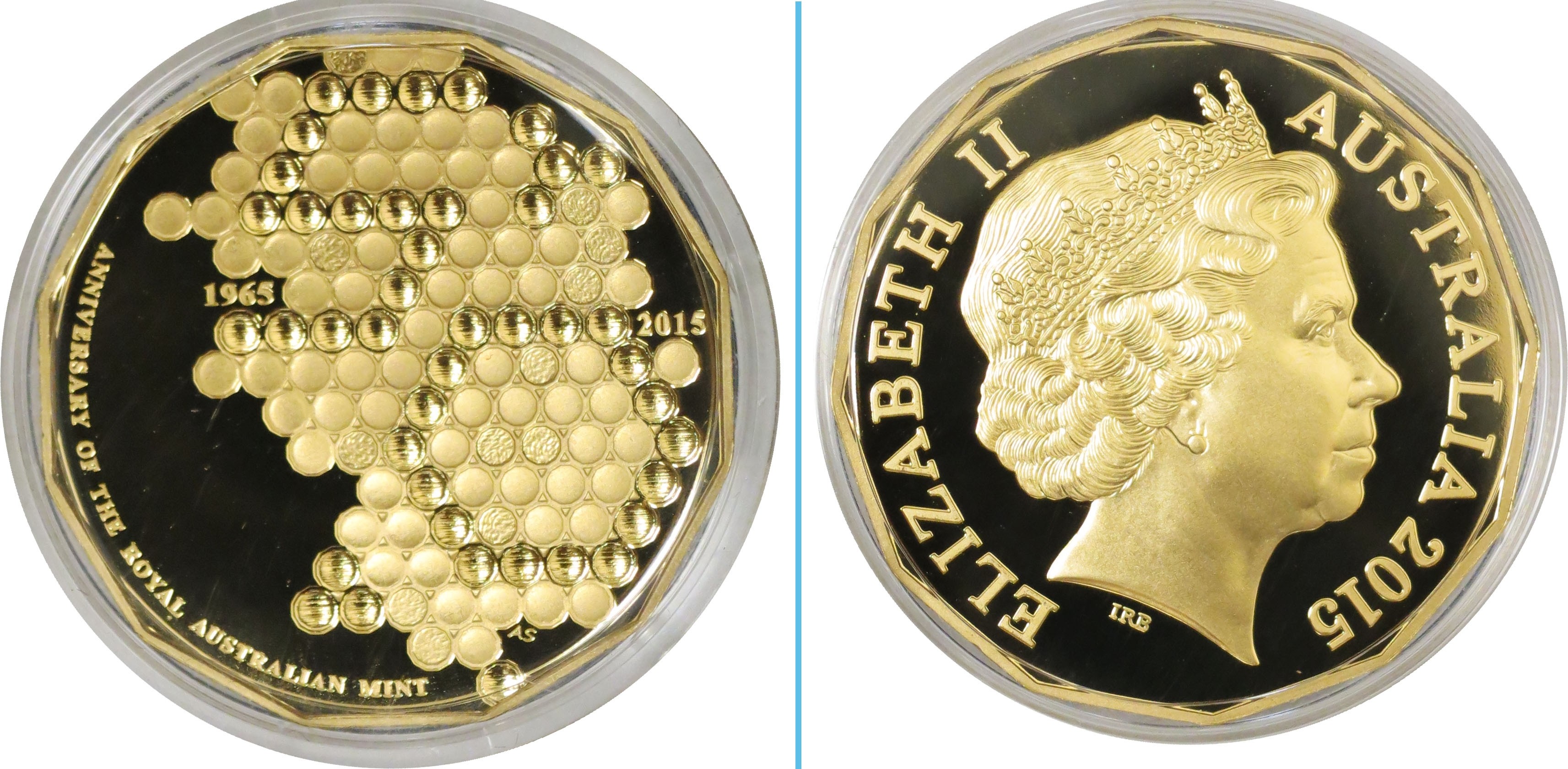 2015 50th Anniversary Of The Royal Australian Mint Gold Plated 6 Coin ...