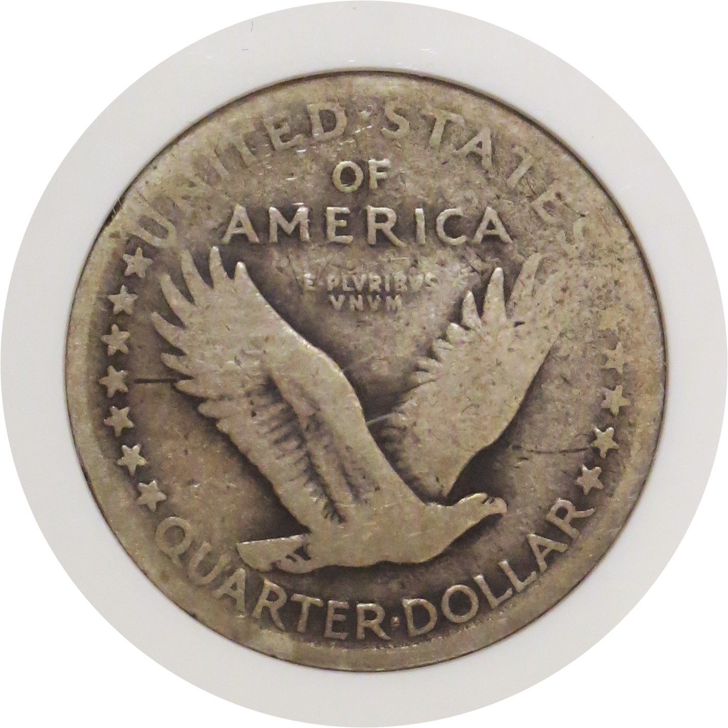 1917 Type 1 25C Standing Liberty Quarter Silver ANACS AG3 Old Soapbox ...