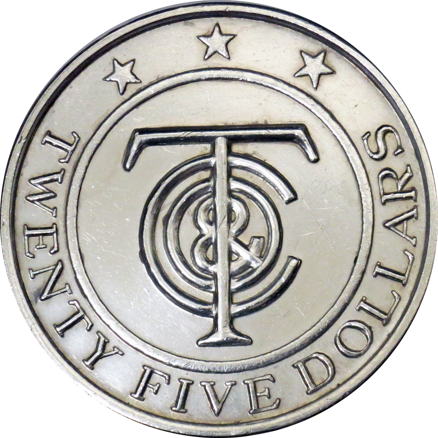 Tiffany & Co Sterling Silver 3/4 oz Redeemable $25 Money Token Coin ...