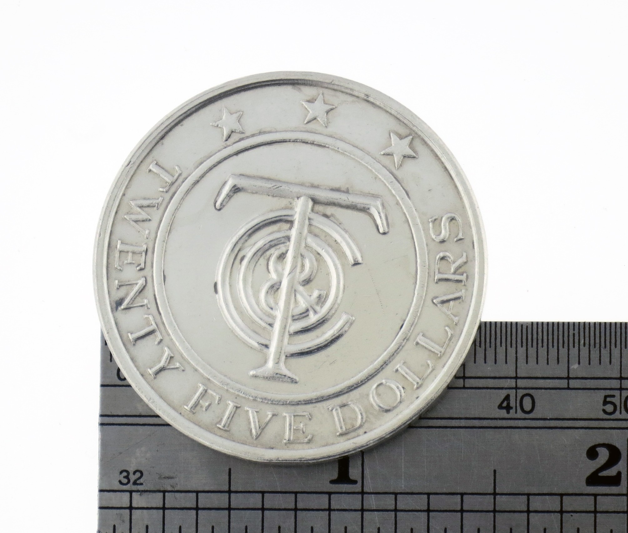 Tiffany & Co Sterling Silver 3/4 oz Redeemable $25 Money Token Coin ...