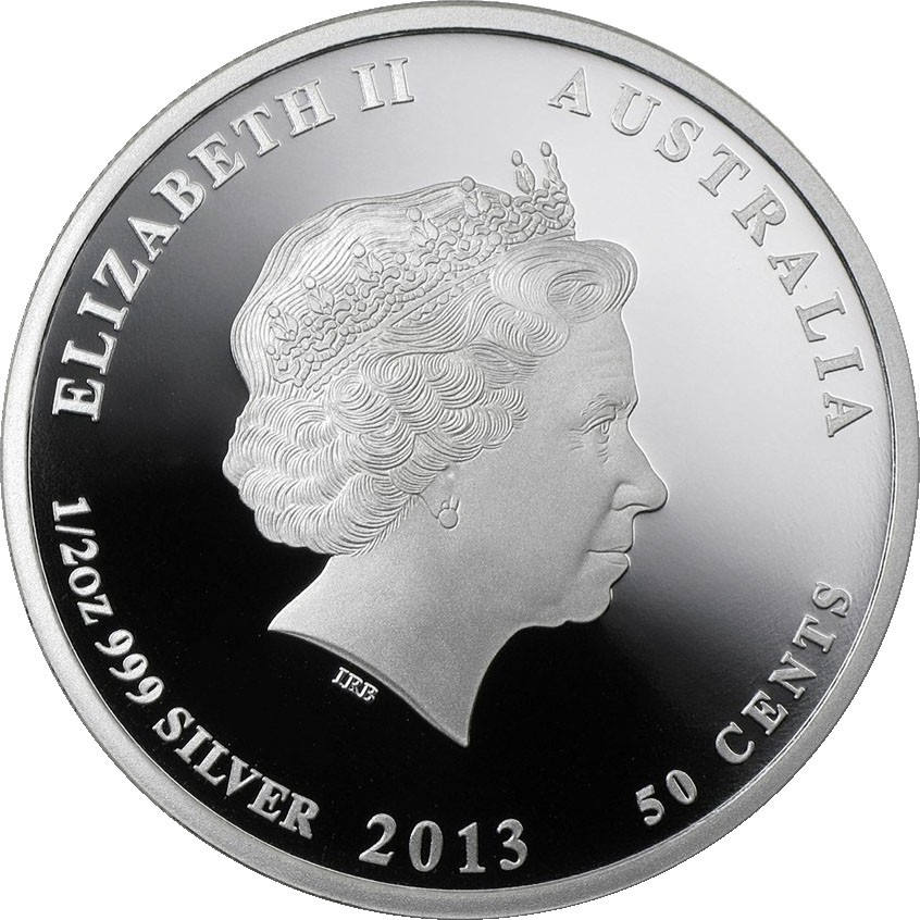 2013 50C AUD 2013 Perth Mint Birds Of Australia Budgerigar 1/2 oz .999 ...