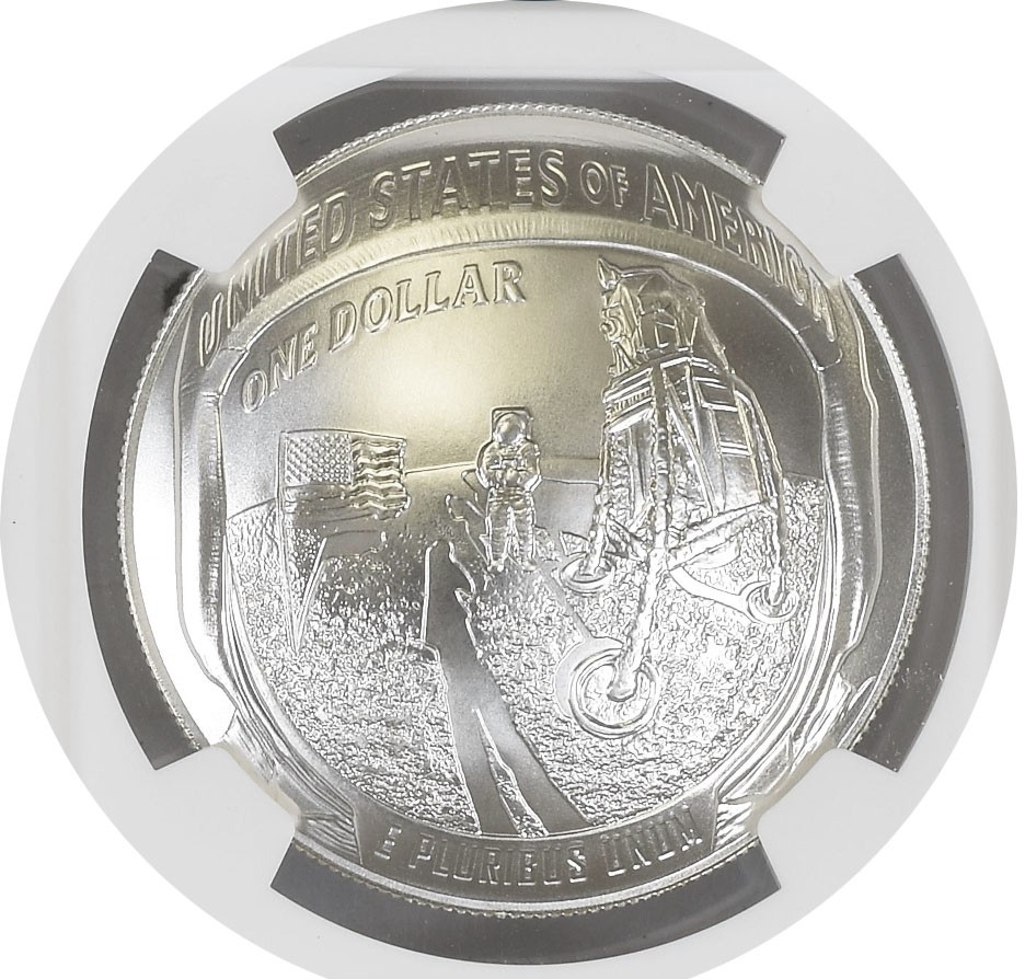 2019 P $1 Apollo 11 50th Anniversary .999 Commemorative Silver Dollar ...