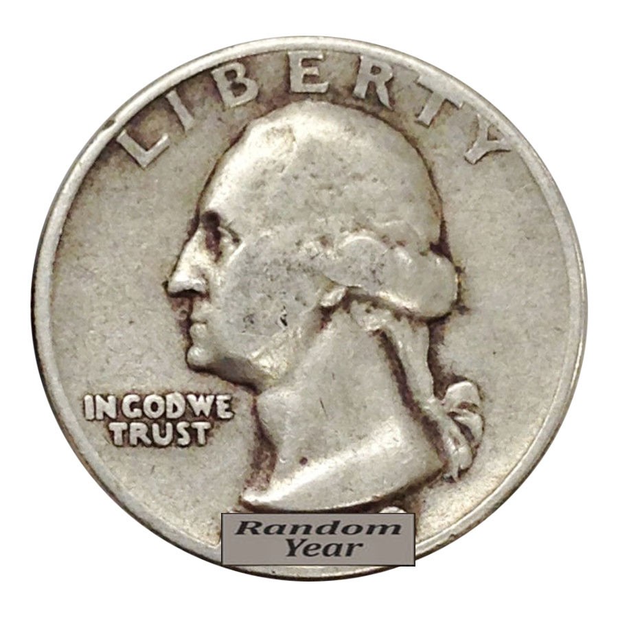 Bag Of 400 $100 Face Value 90% Silver Washington Quarters Circulated ...